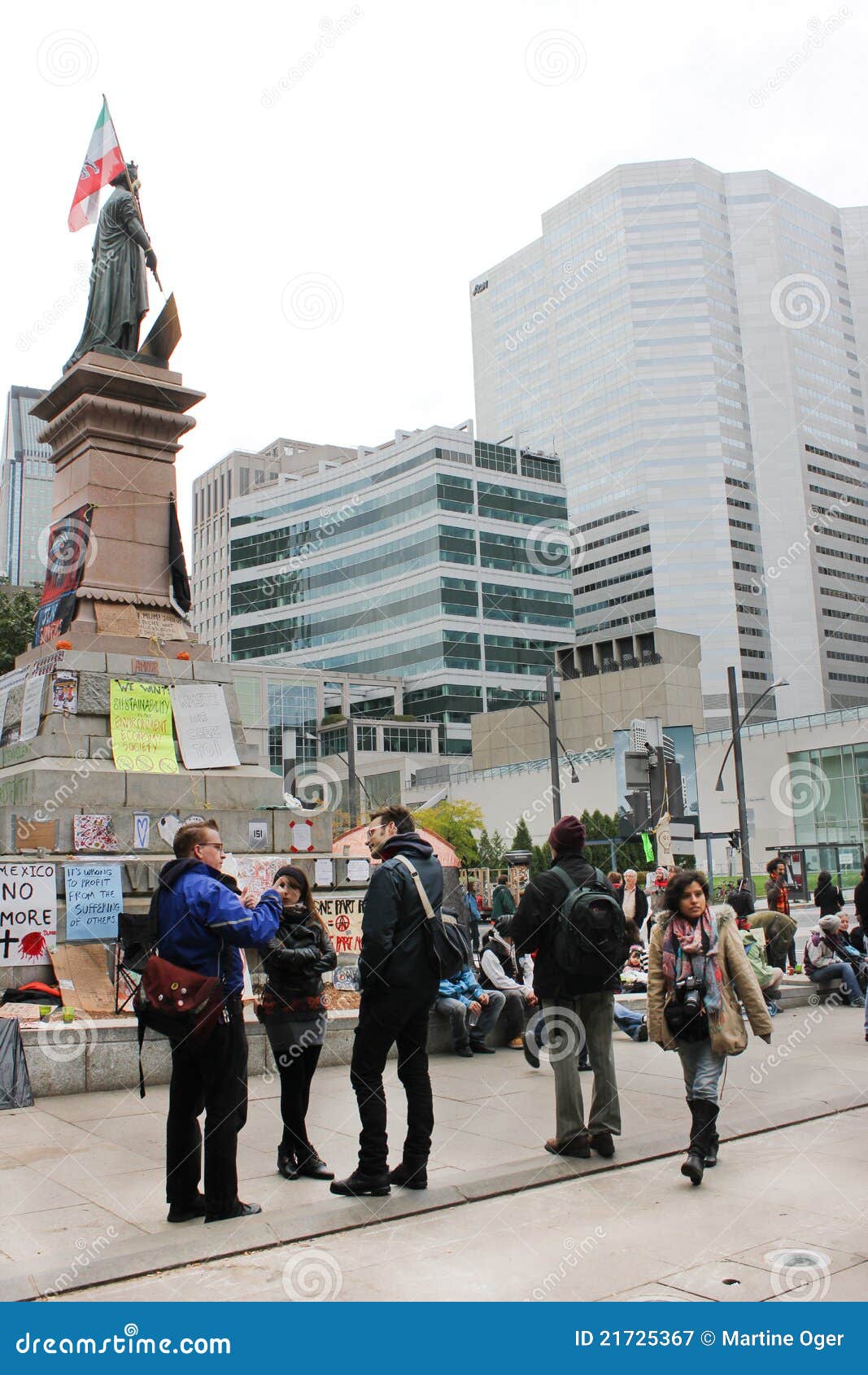 Occupy Wall Street in Montreal (Quebec Canada) Editorial Photography ...