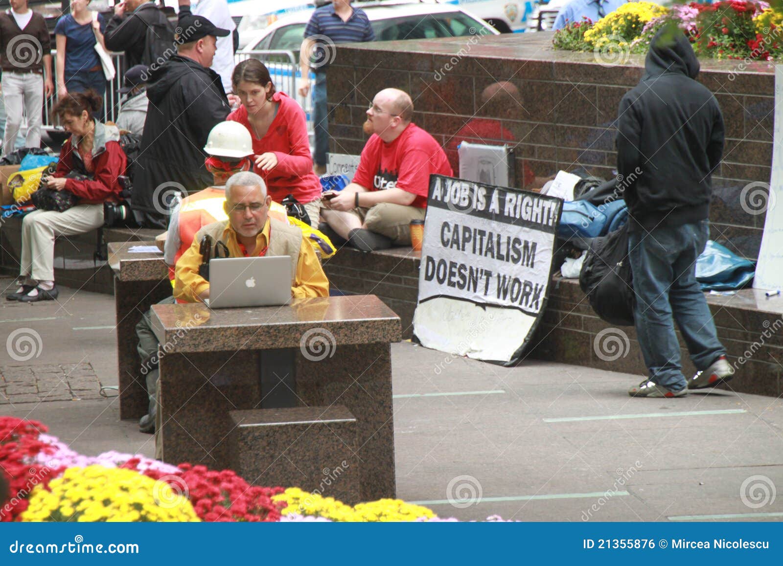 Occupy Wall Street protest editorial photo. Image of demonstrators ...