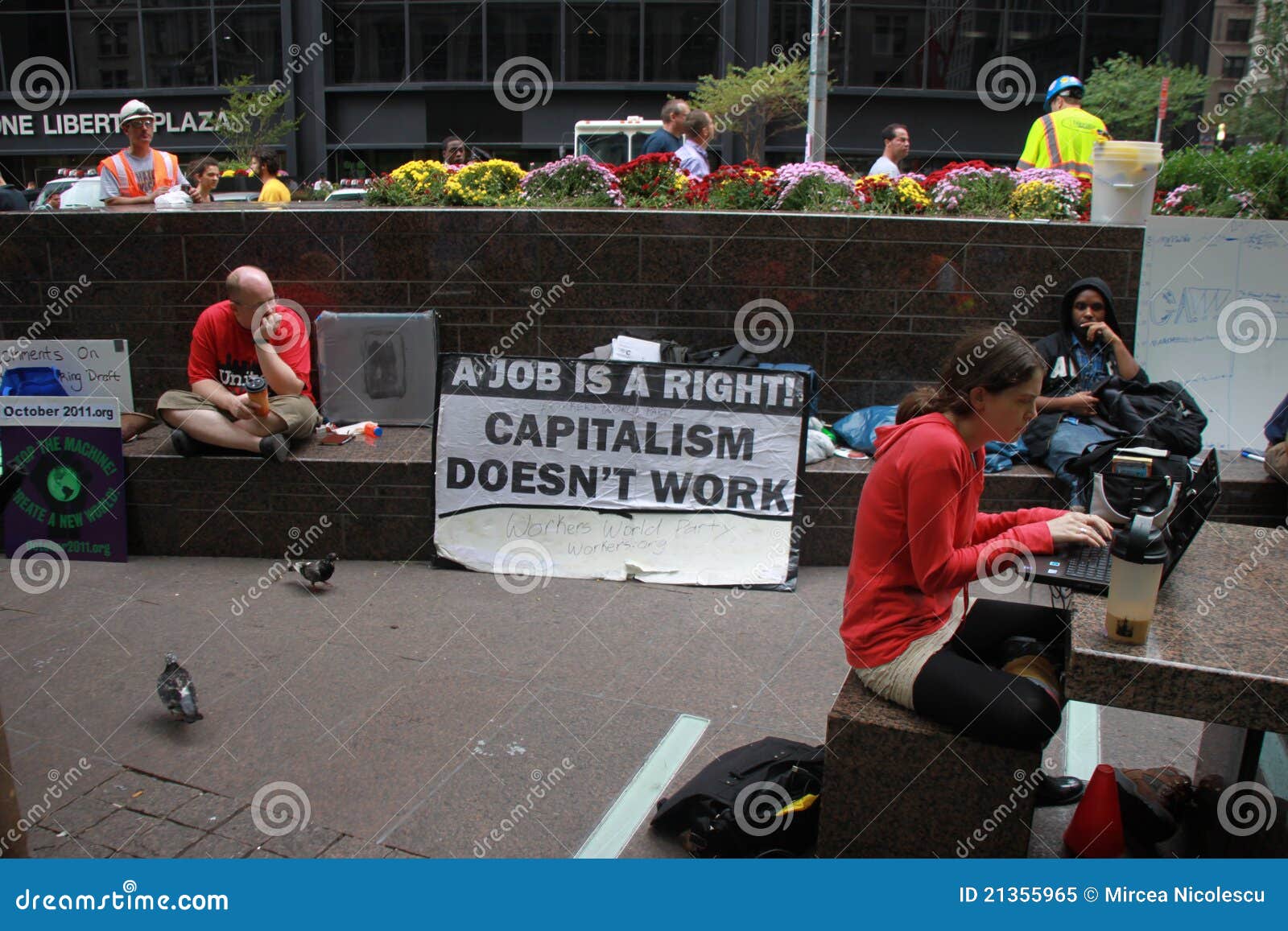 Occupy Wall Street protest editorial image. Image of editorial - 21355965