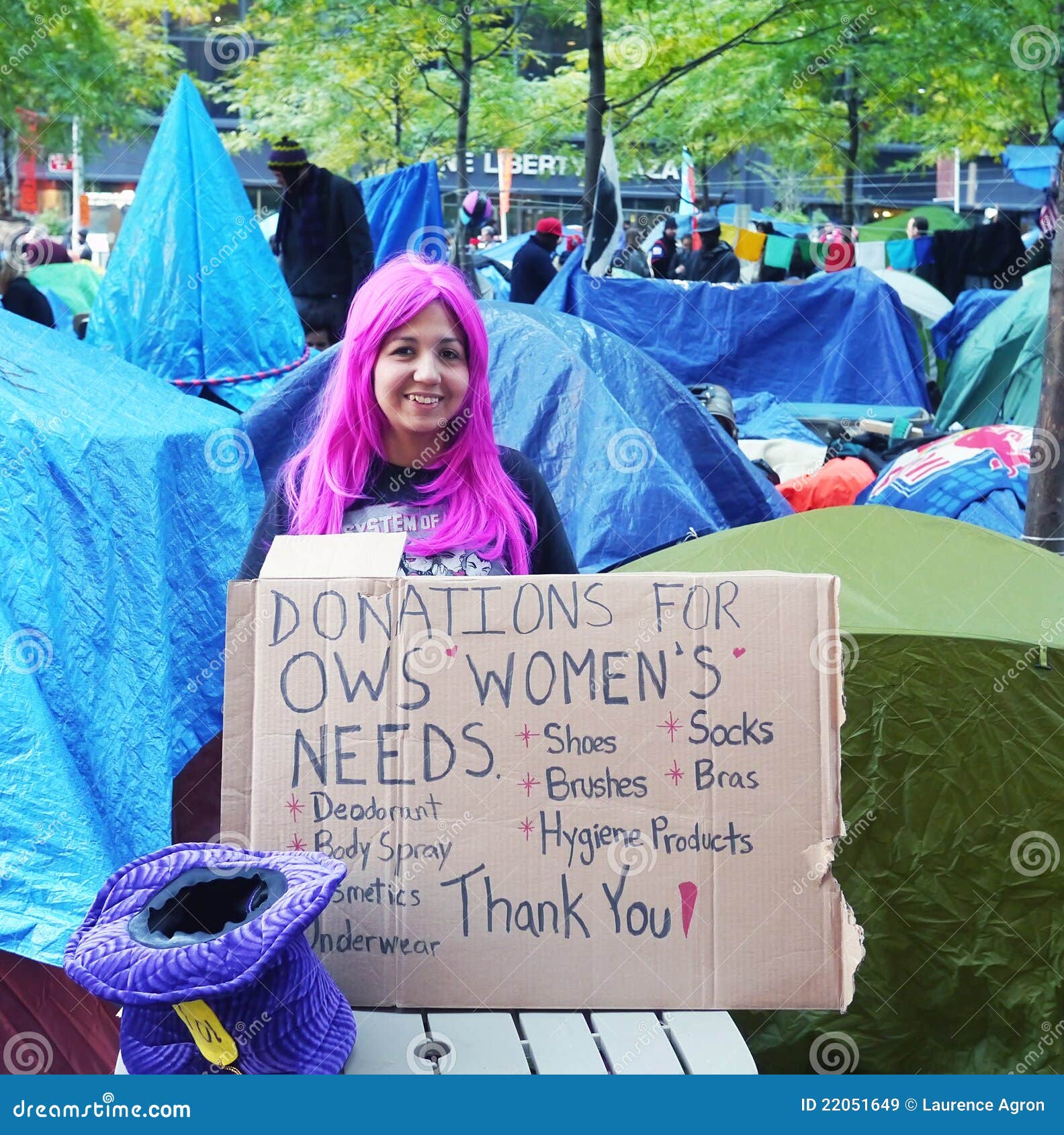 Occupy Wall Street Protest editorial stock image. Image of placard ...