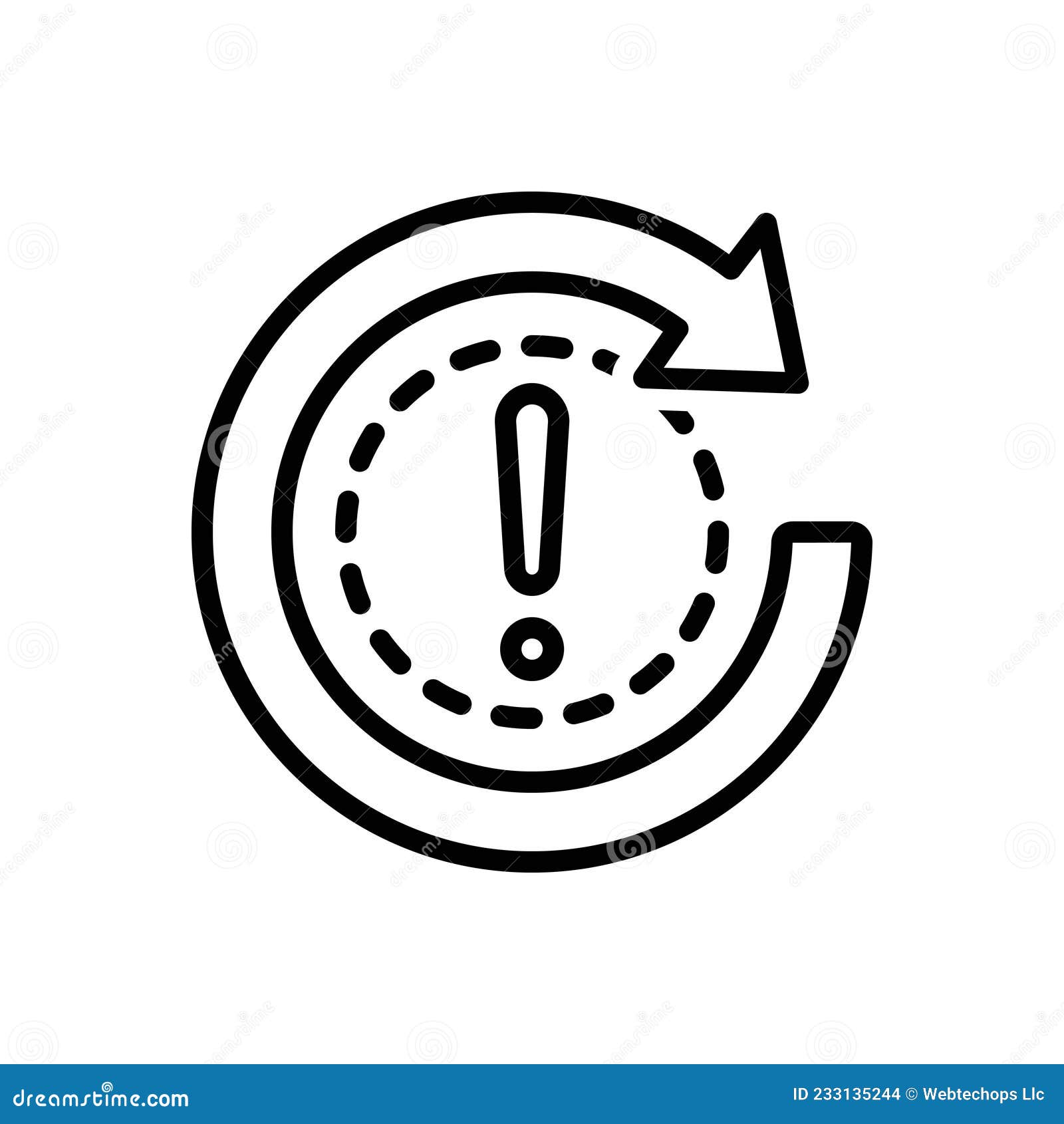 Black Line Icon for Occurrence, Accident and Circumstance Stock Vector ...