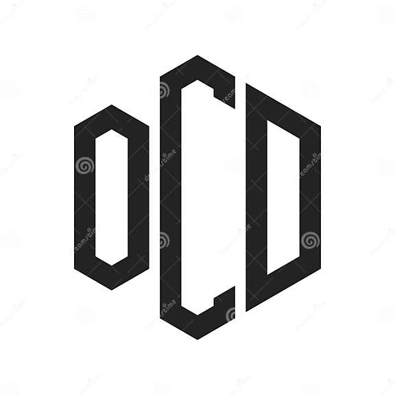 OCD Logo Design. Initial Letter OCD Monogram Logo Using Hexagon Shape ...