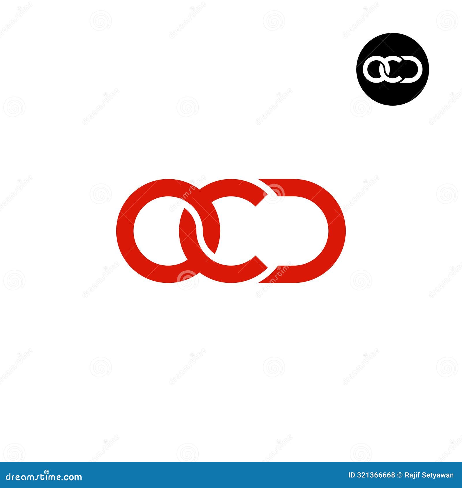 OCD Logo Letter Monogram Design Stock Vector - Illustration of initial ...