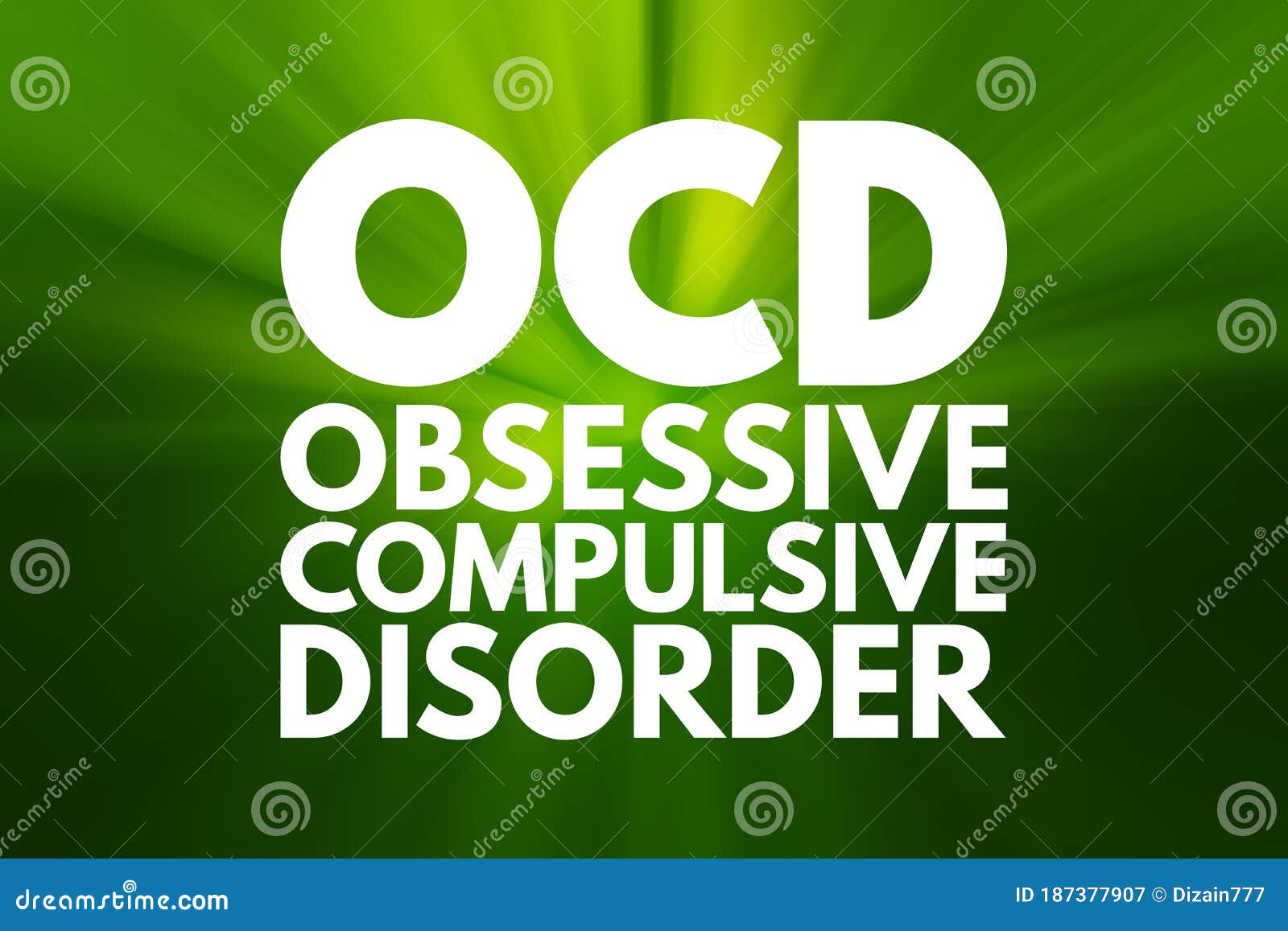 OCD - Obsessive Compulsive Disorder Acronym, Medical Concept Background ...