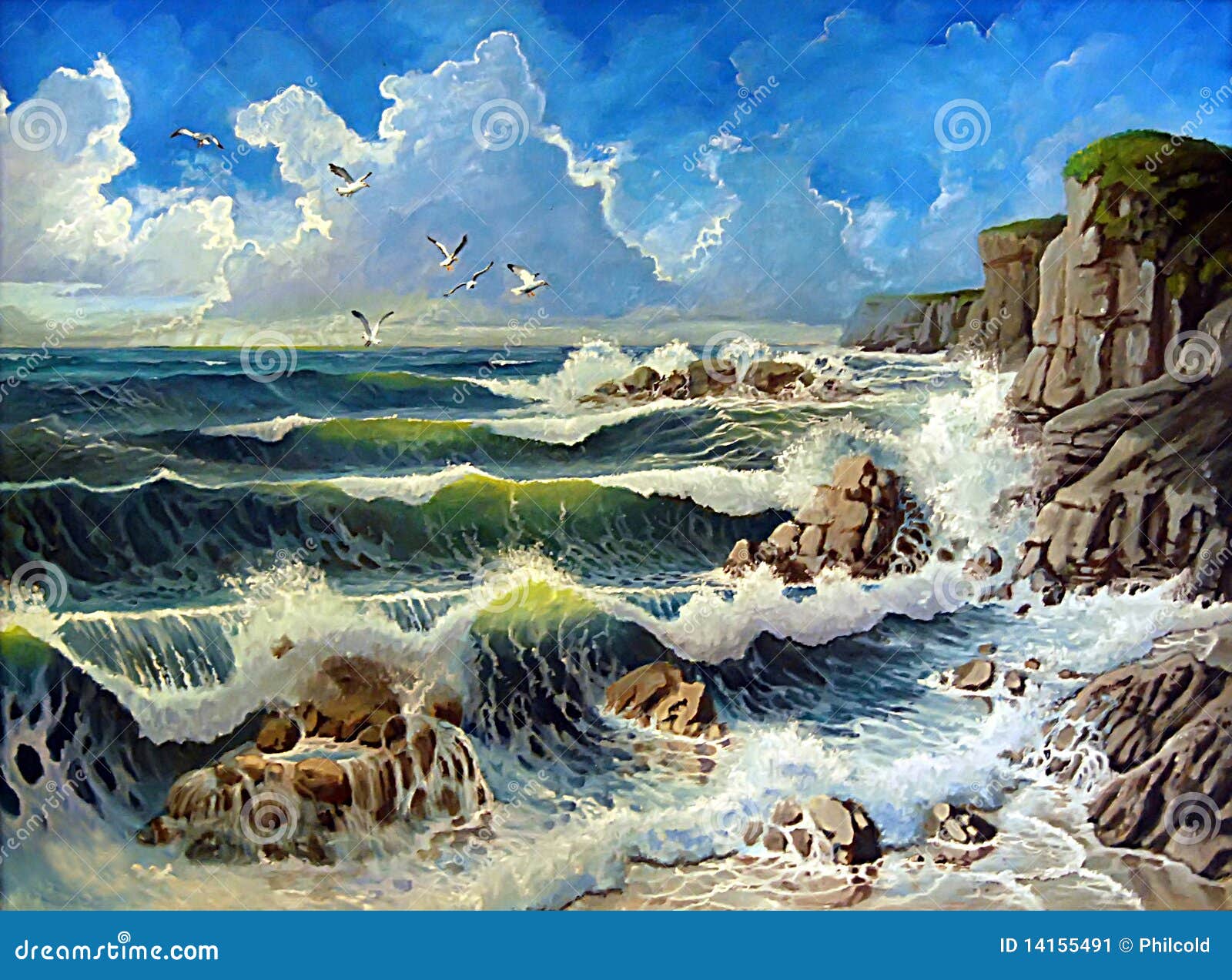 The ocean stock illustration. Illustration of atlantic - 14155491