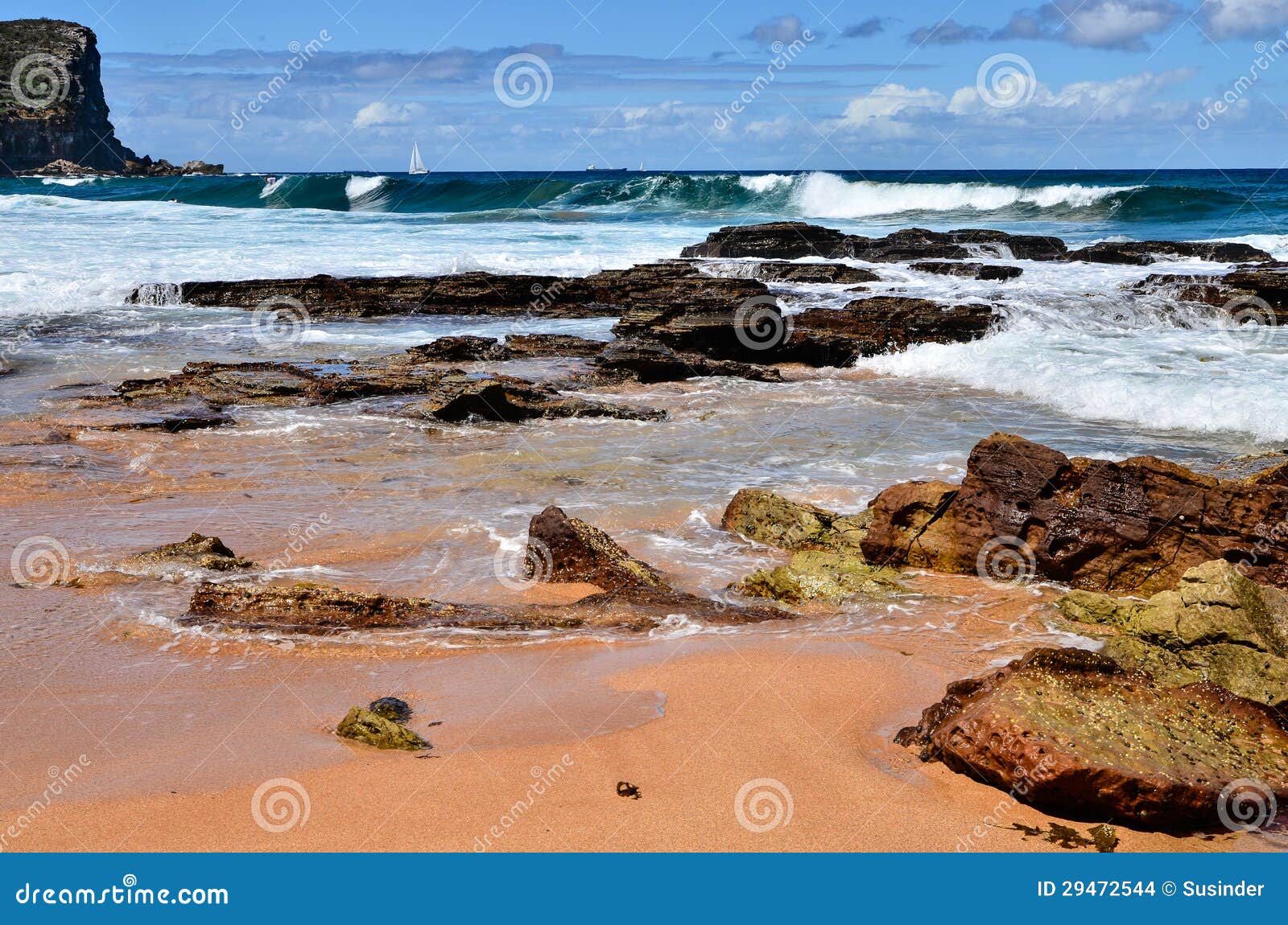 Ocean in Australia stock photo. Image of boulders, powerful - 29472544