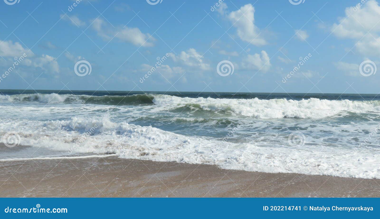 Ocean Background on Florida Beach Stock Image - Image of sand, marine ...