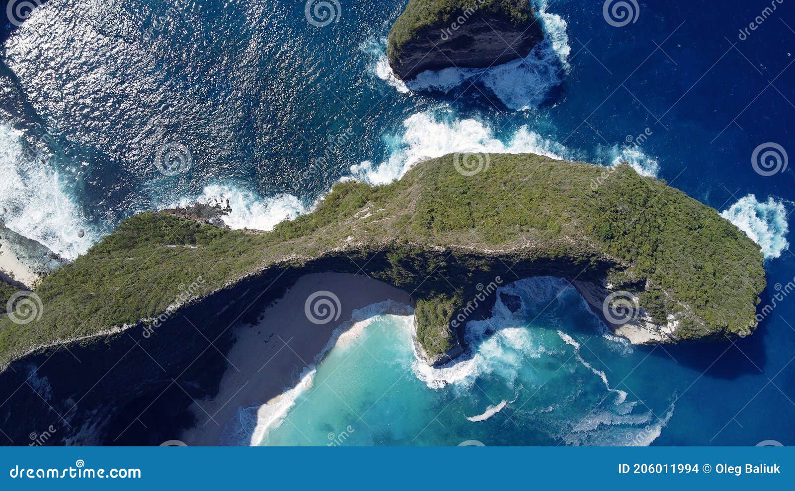 Ocean on a Bali are Photographed from a Drone Stock Photo - Image of ...
