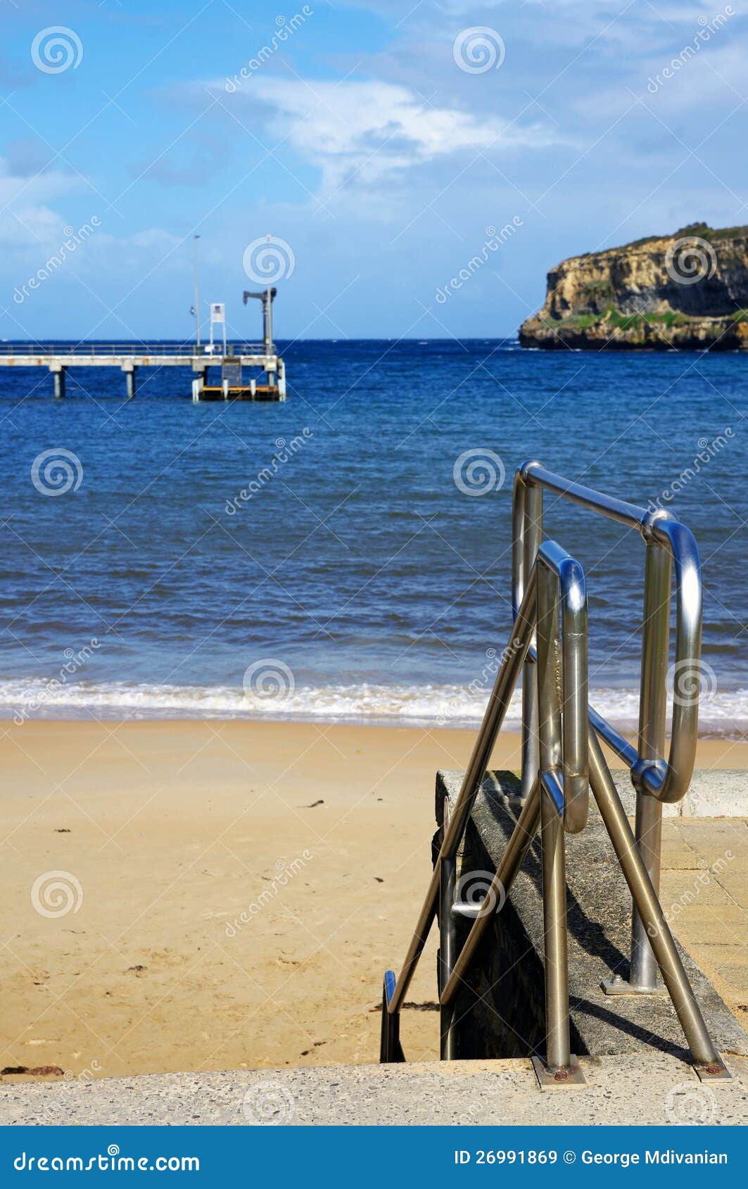 Ocean bay stock image. Image of holiday, ladder, ocean - 26991869