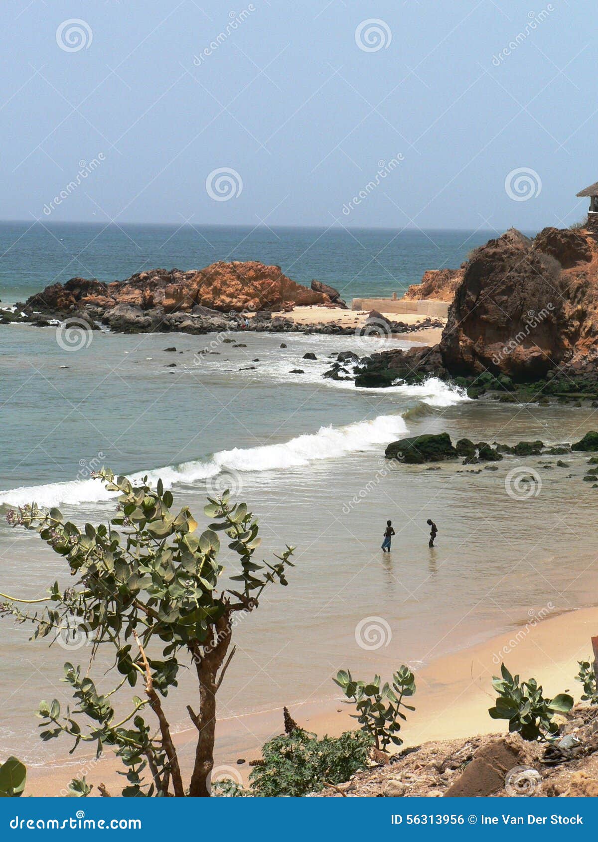 The Ocean and Beach in Senegal in Africa Stock Photo - Image of ...