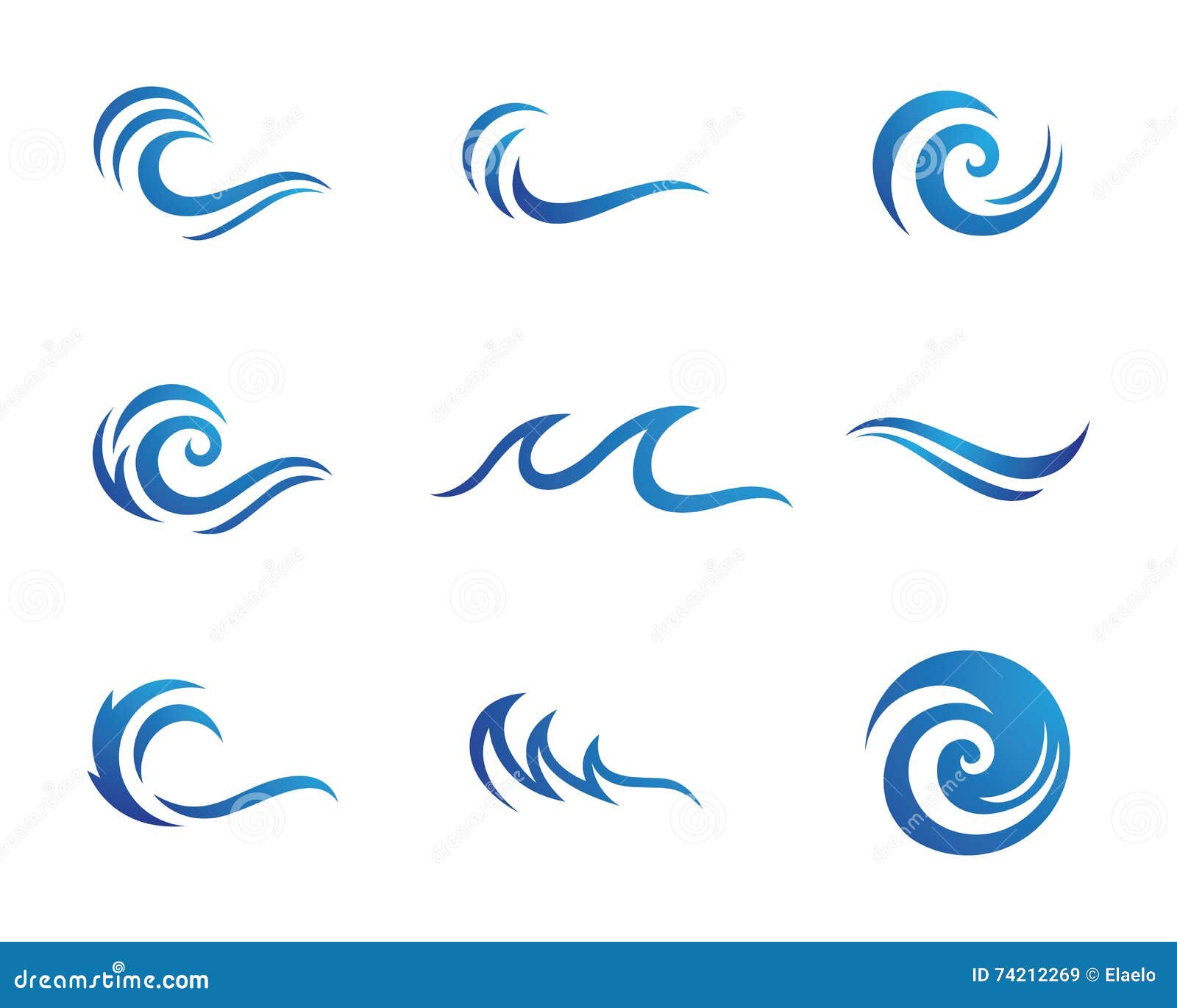 Ocean beach wave logo stock vector. Illustration of modern - 74212269