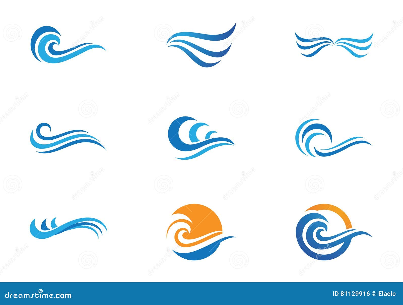 Ocean beach wave logo stock vector. Illustration of knowledge - 81129916