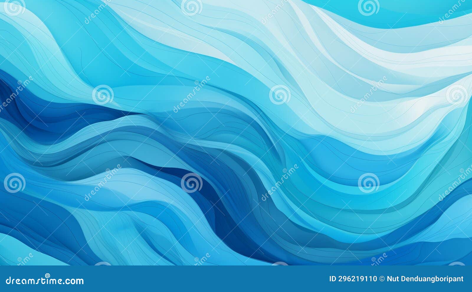 Ocean Blue and Aqua Abstract Pattern Wallpaper Stock Illustration ...