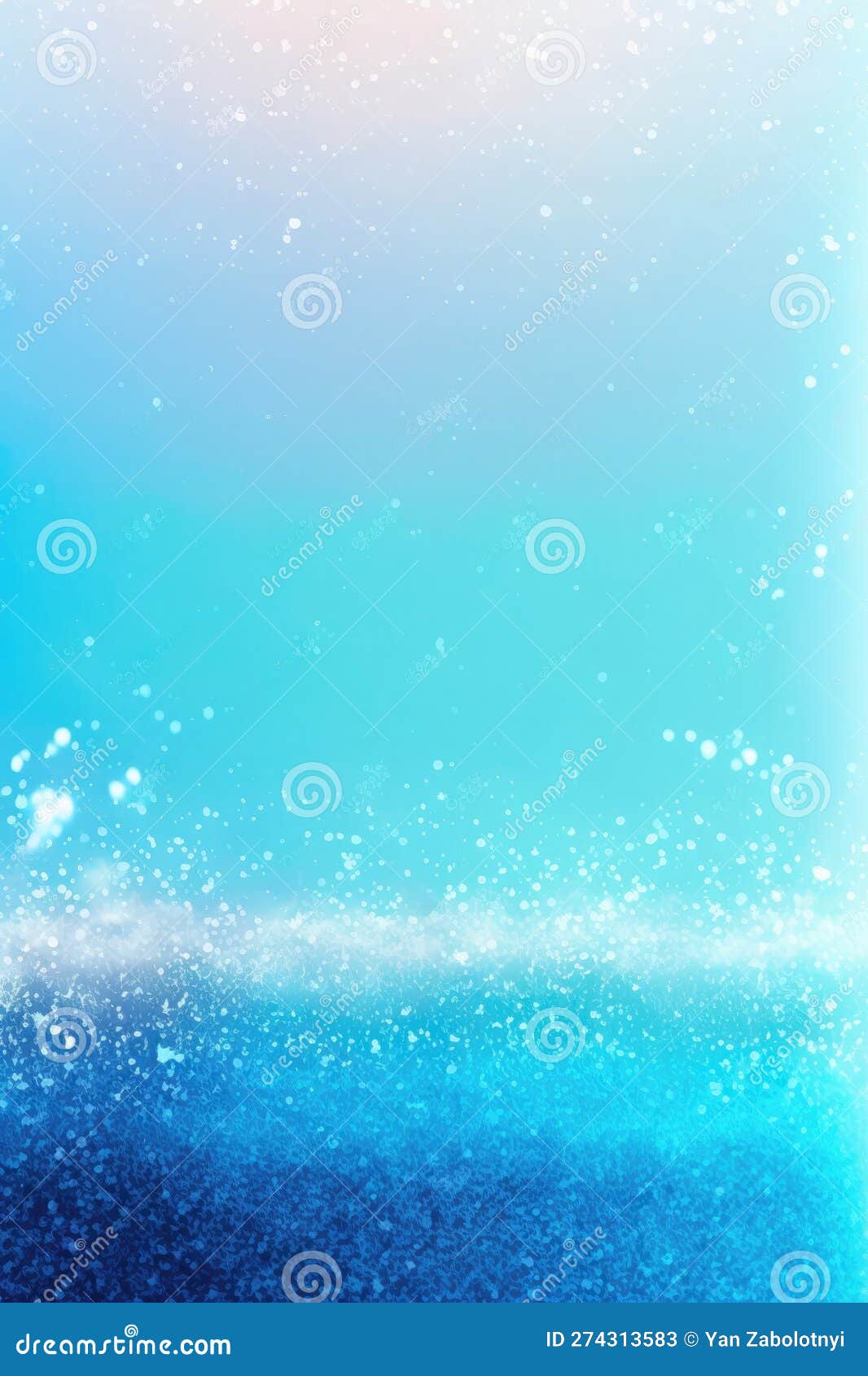 Ocean Blue Background Glitter Silhouettes Vertical Mobile Postcard ...