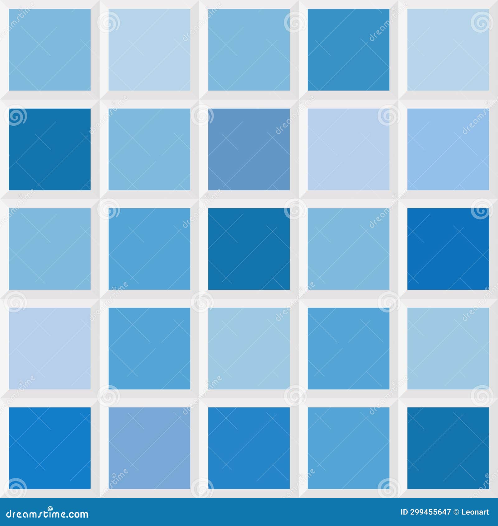 Ocean, Blue Color, Color Shades, Seamless Pattern. Stock Vector ...