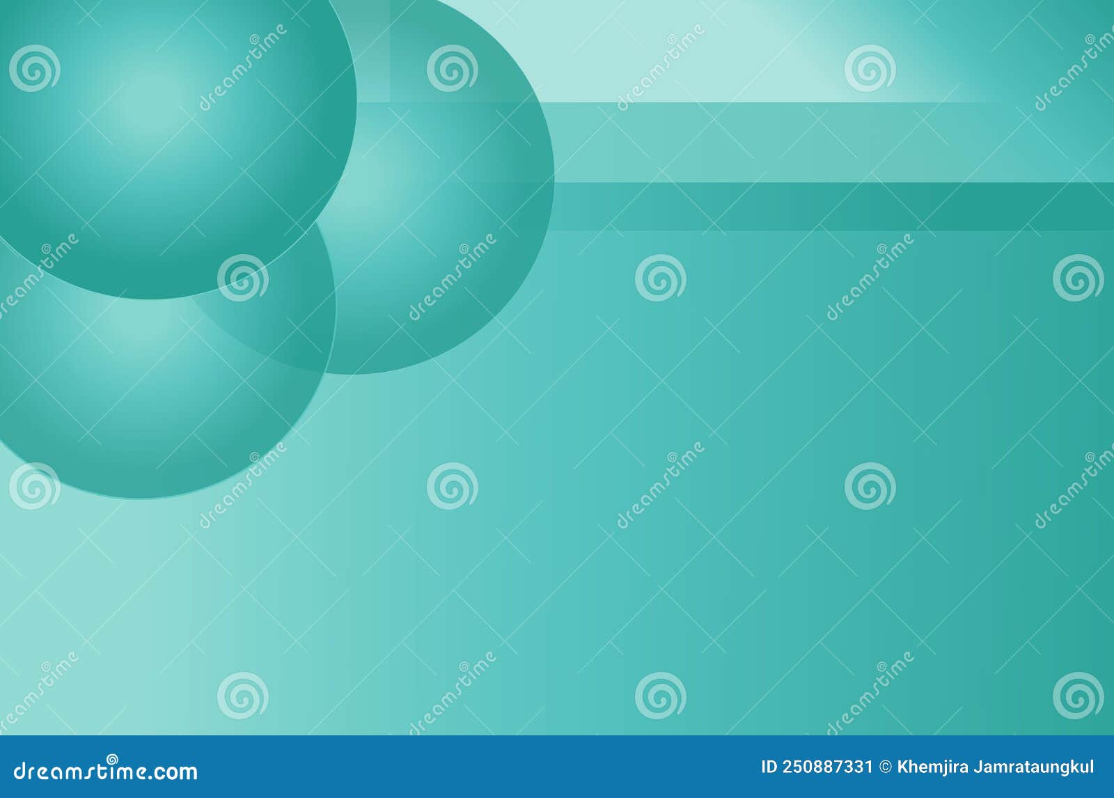 Ocean Blue Presentation Circle Template Background Stock Illustration ...