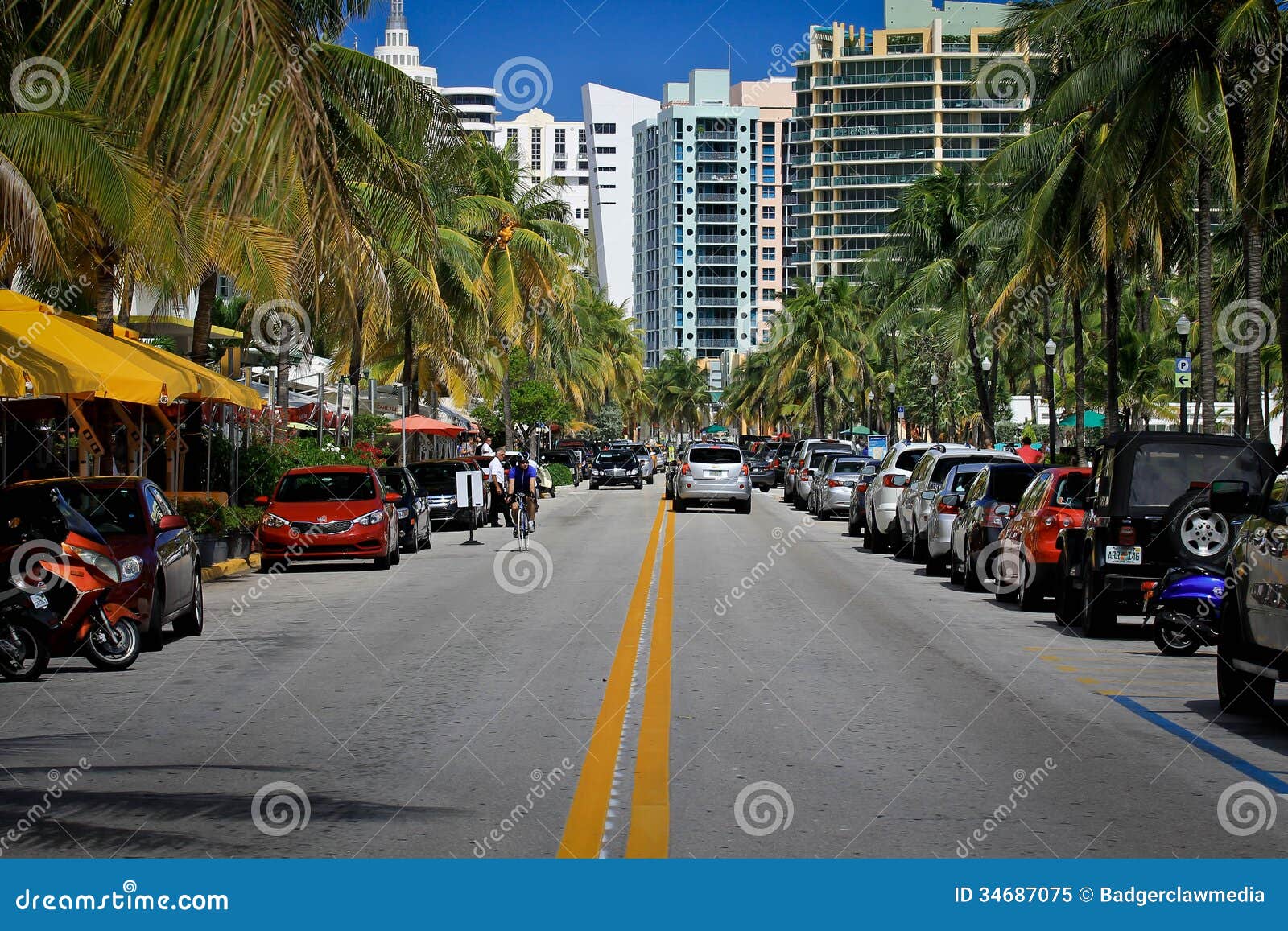 Ocean Boulevard in Miami editorial image. Image of road - 34687075