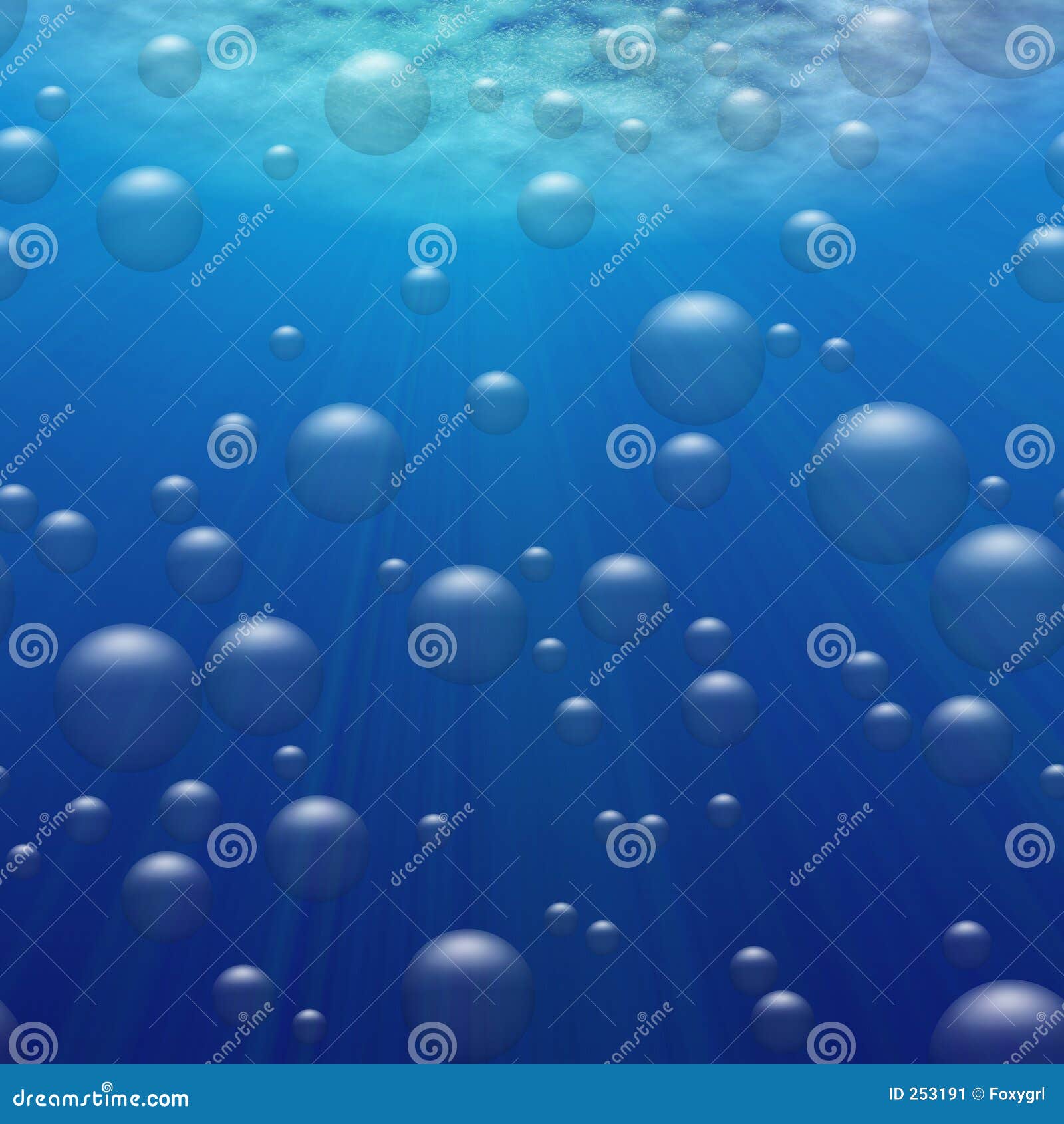 Ocean Bubbles stock illustration. Illustration of diver - 253191