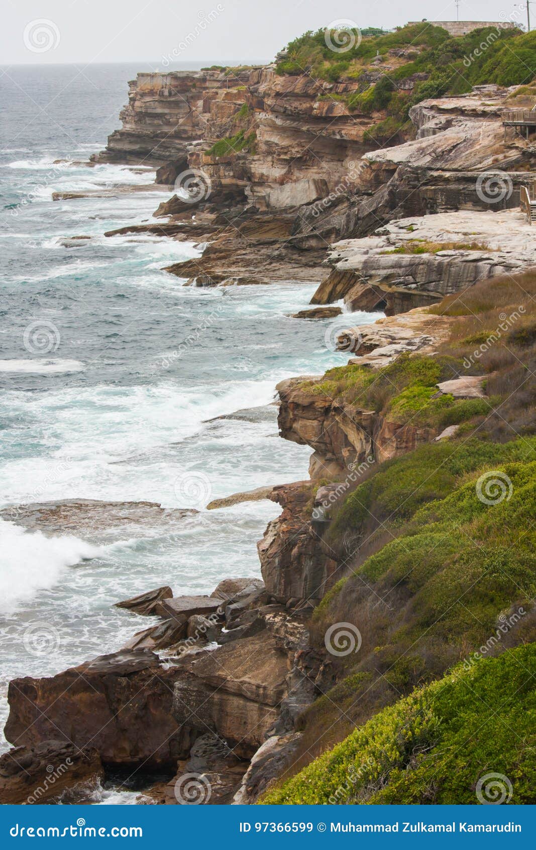 Ocean Cliff stock image. Image of cliffs, shore, attraction - 97366599