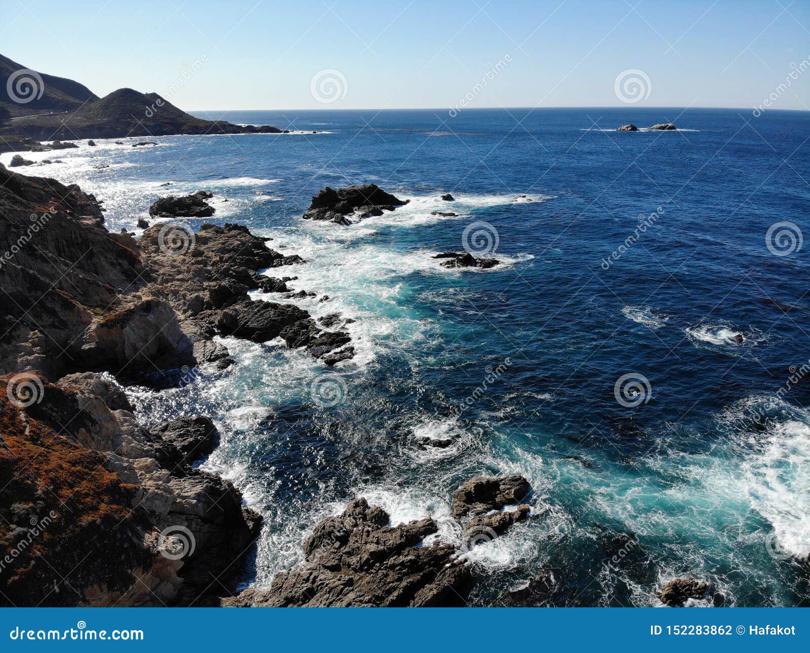 Ocean Cliffs Dramatic View in California Stock Photo - Image of road ...