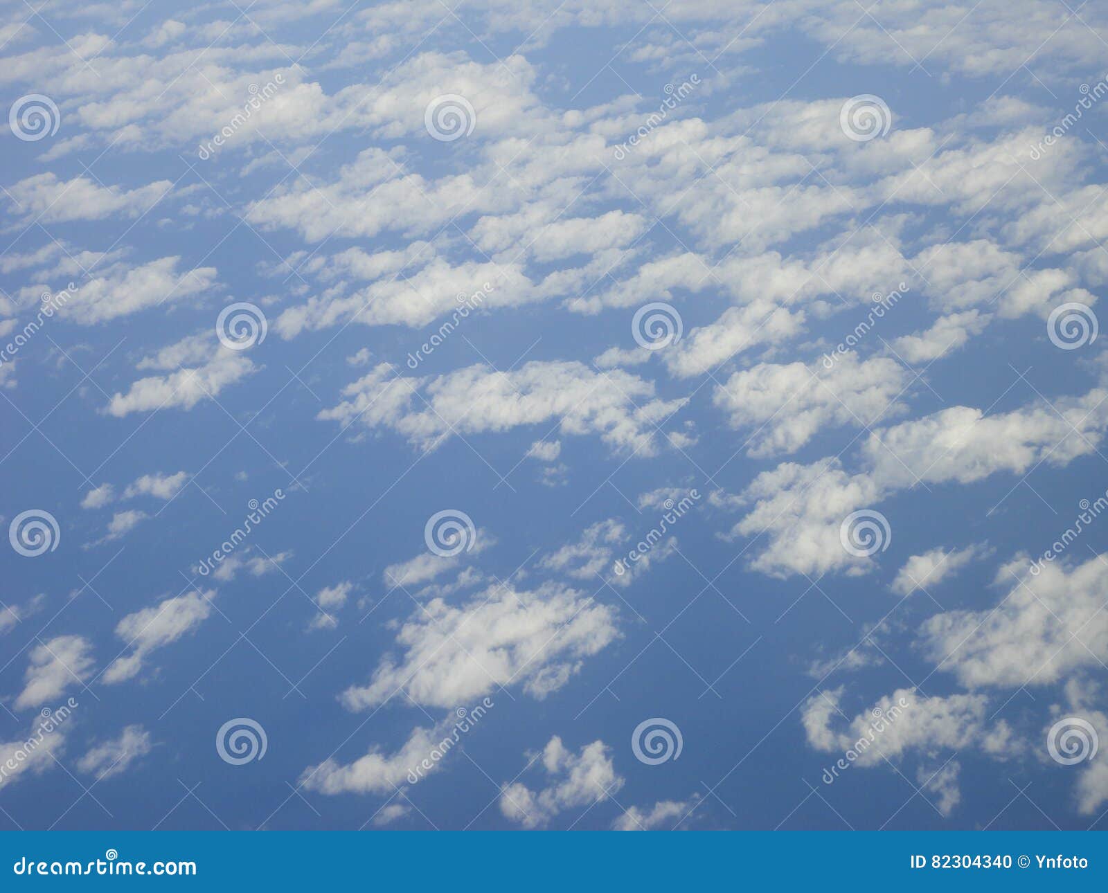 Ocean and Clouds, Aerial View Stock Photo - Image of cloud, background ...