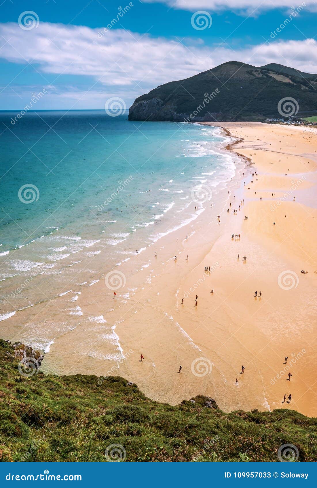 Ocean Coast Line, North Spain Stock Image - Image of paradise, scenery ...