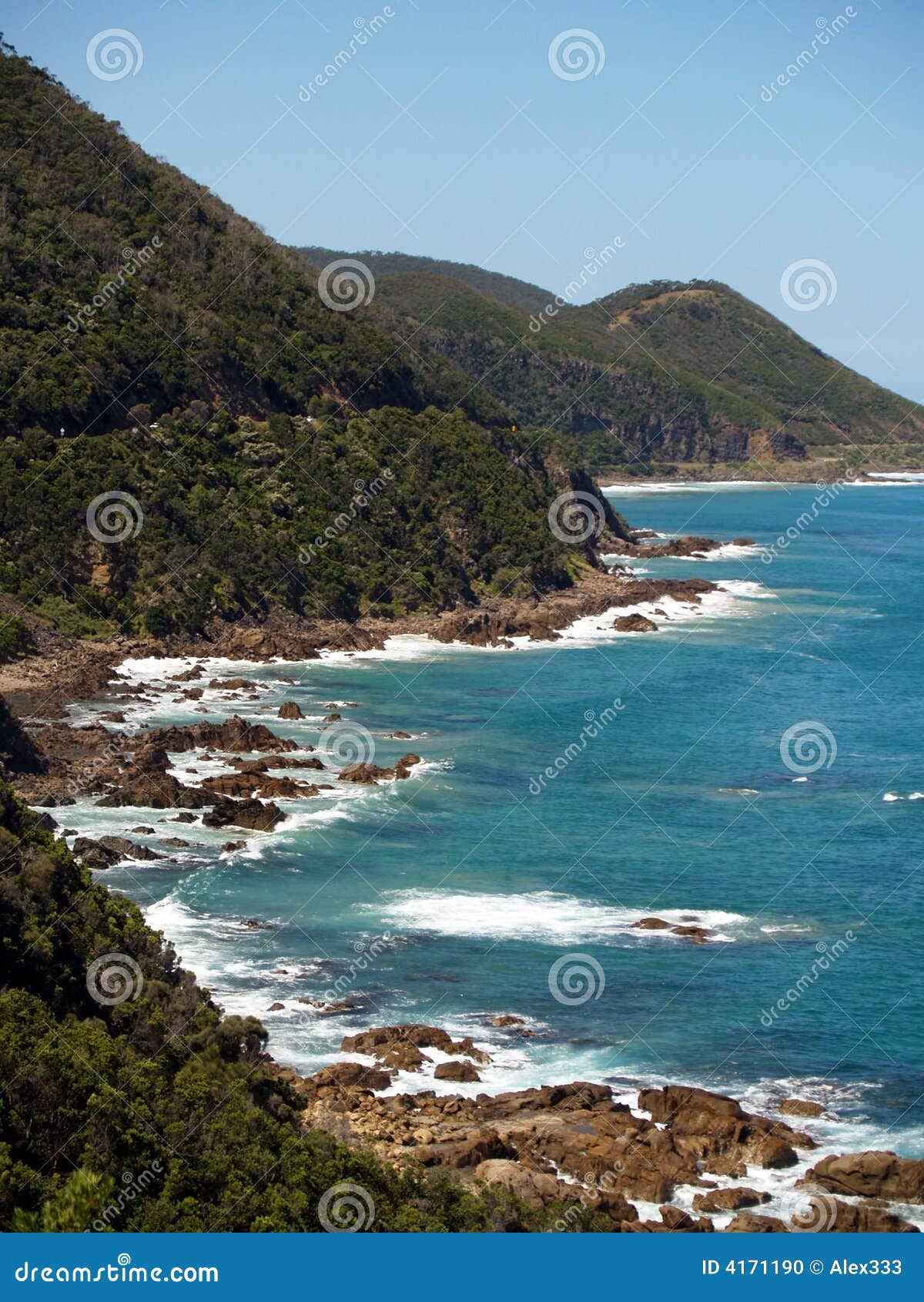 Ocean Coastline stock photo. Image of beach, road, perfect - 4171190