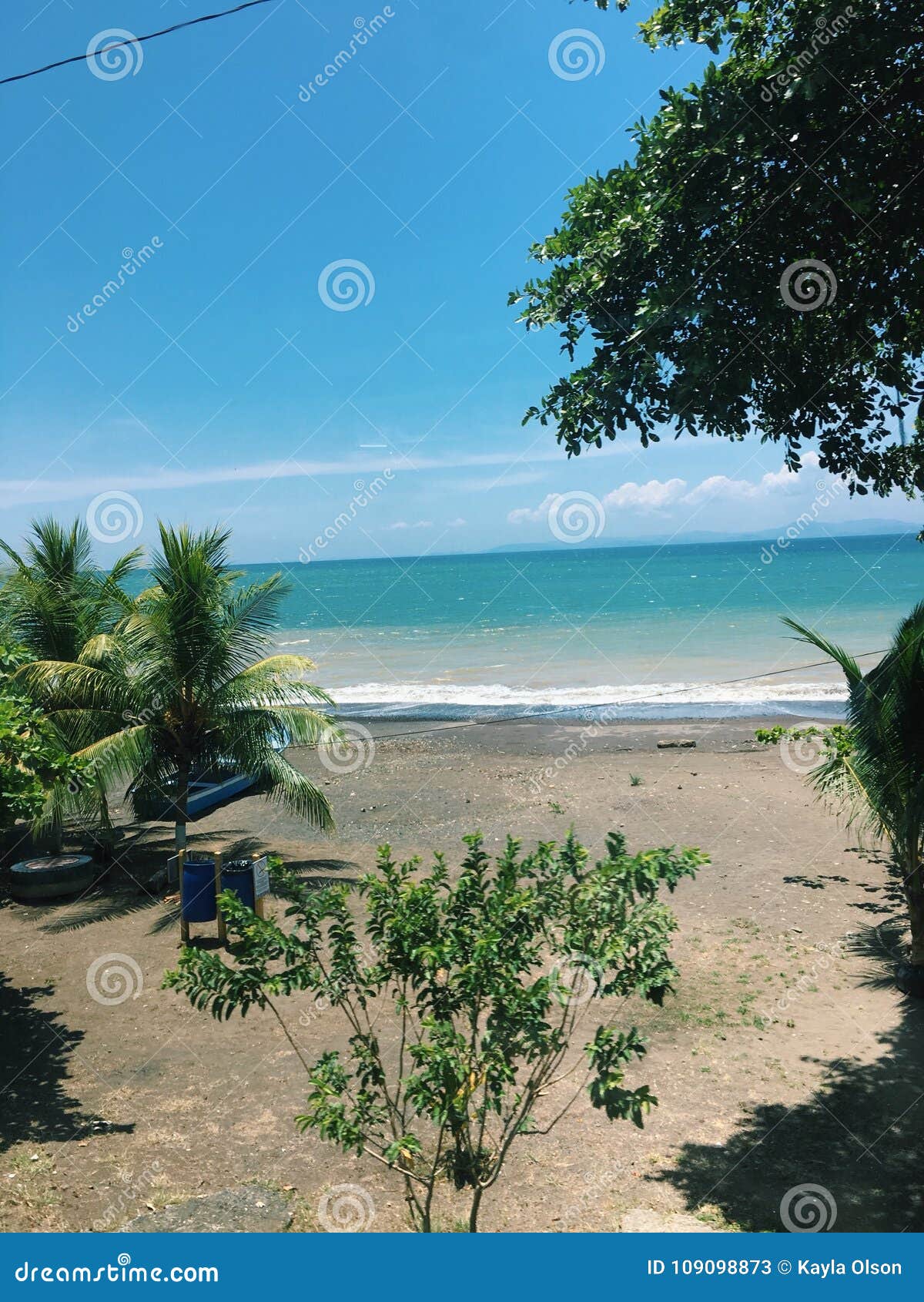 Ocean stock image. Image of rican, costa, beach, pretty - 109098873