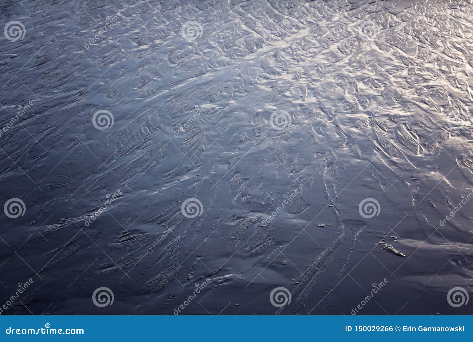 Ocean Created Patterns in the Sand Stock Photo - Image of texture ...