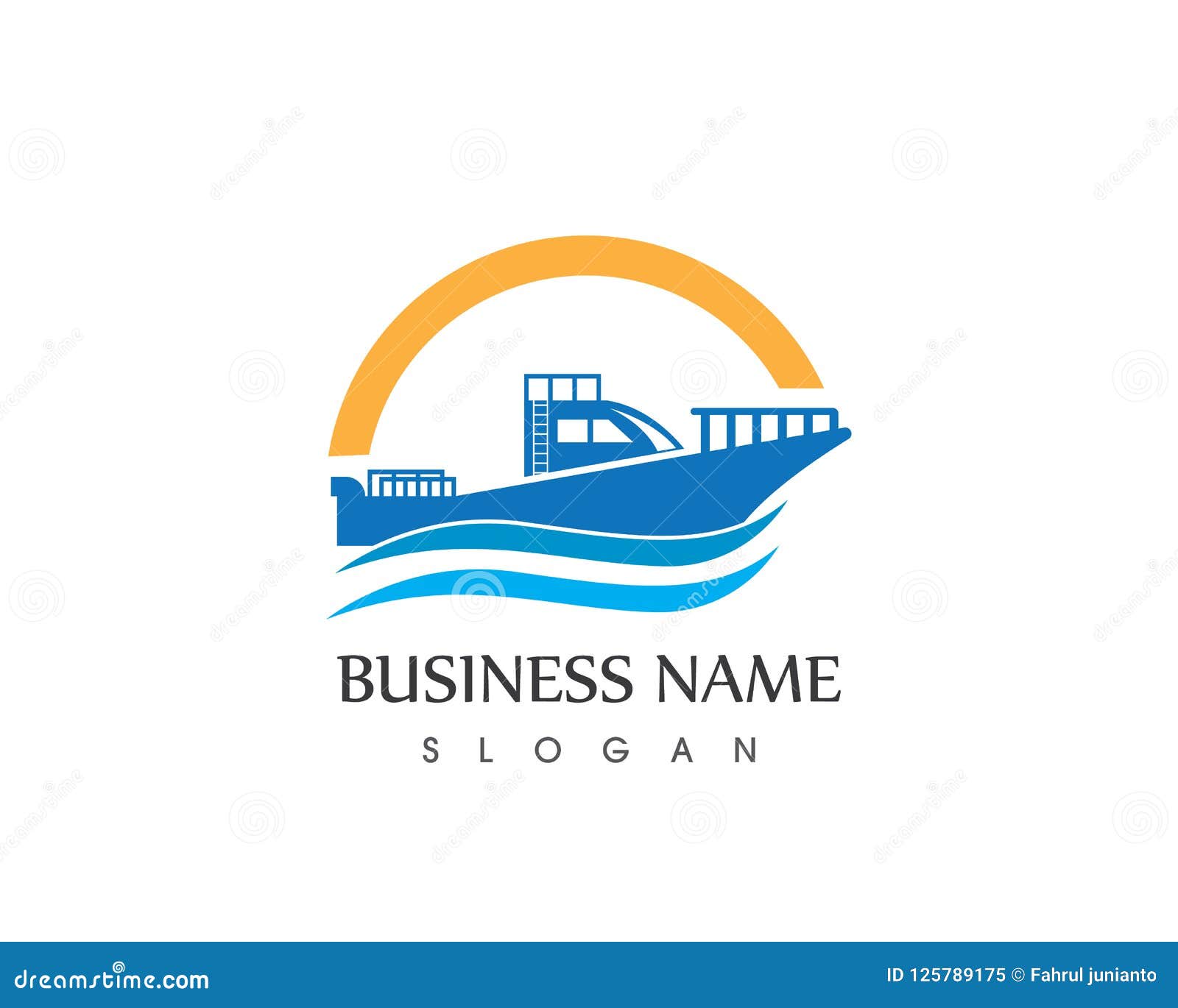 Ocean Cruise Liner Ship Silhouette Simple Linear Logo Stock Vector ...