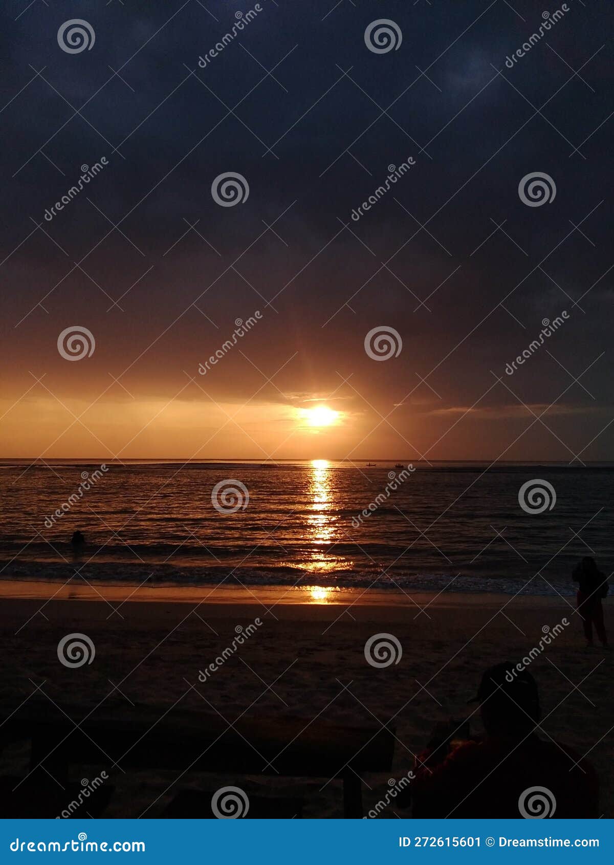 Ocean dark view stock image. Image of dusk, dawn, coast - 272615601