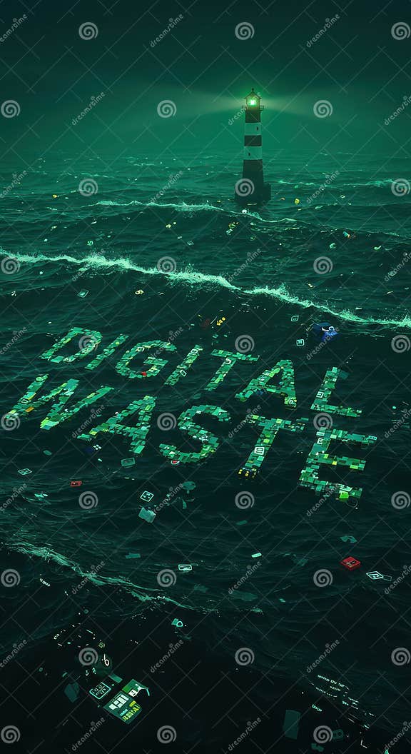 An Ocean of Digital Garbage, Overflowing with Data Fragments and an ...