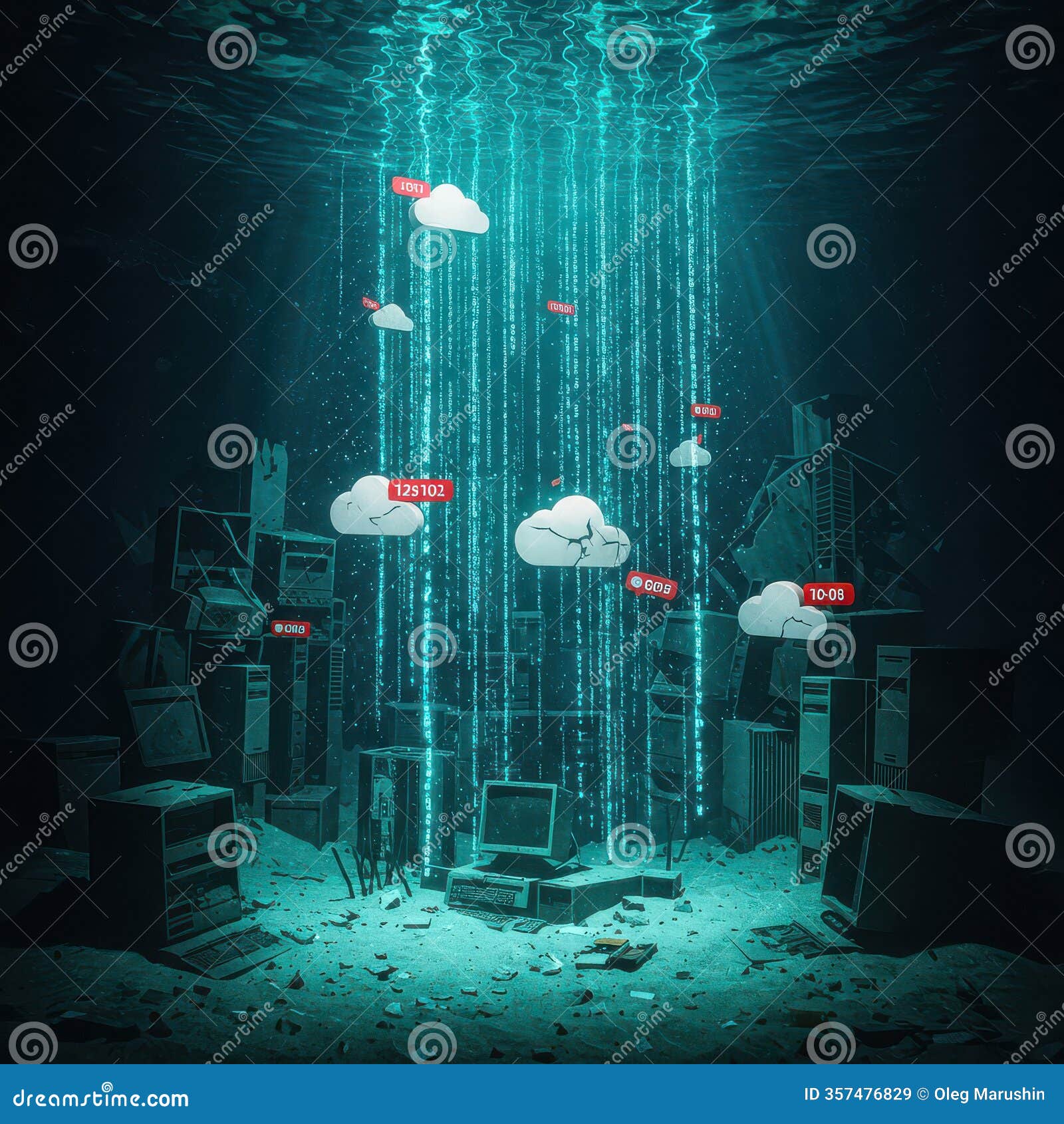 An Ocean of Digital Garbage, Overflowing with Data Fragments and an ...