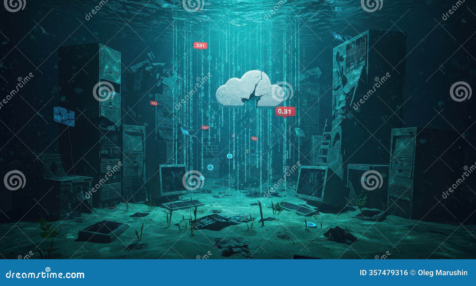 An Ocean of Digital Garbage, Overflowing with Data Fragments and an ...