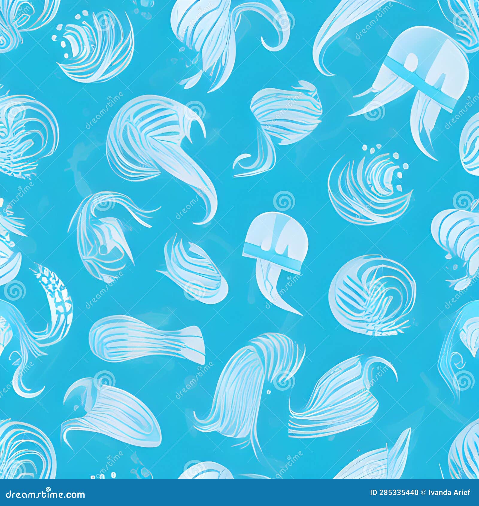 Ocean Draw Abstract Background, Underwater, Random Element Pattern ...