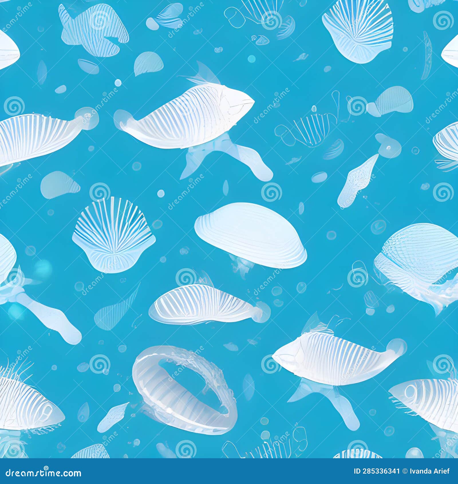 Ocean Draw Abstract Background, Underwater, Random Element Pattern ...