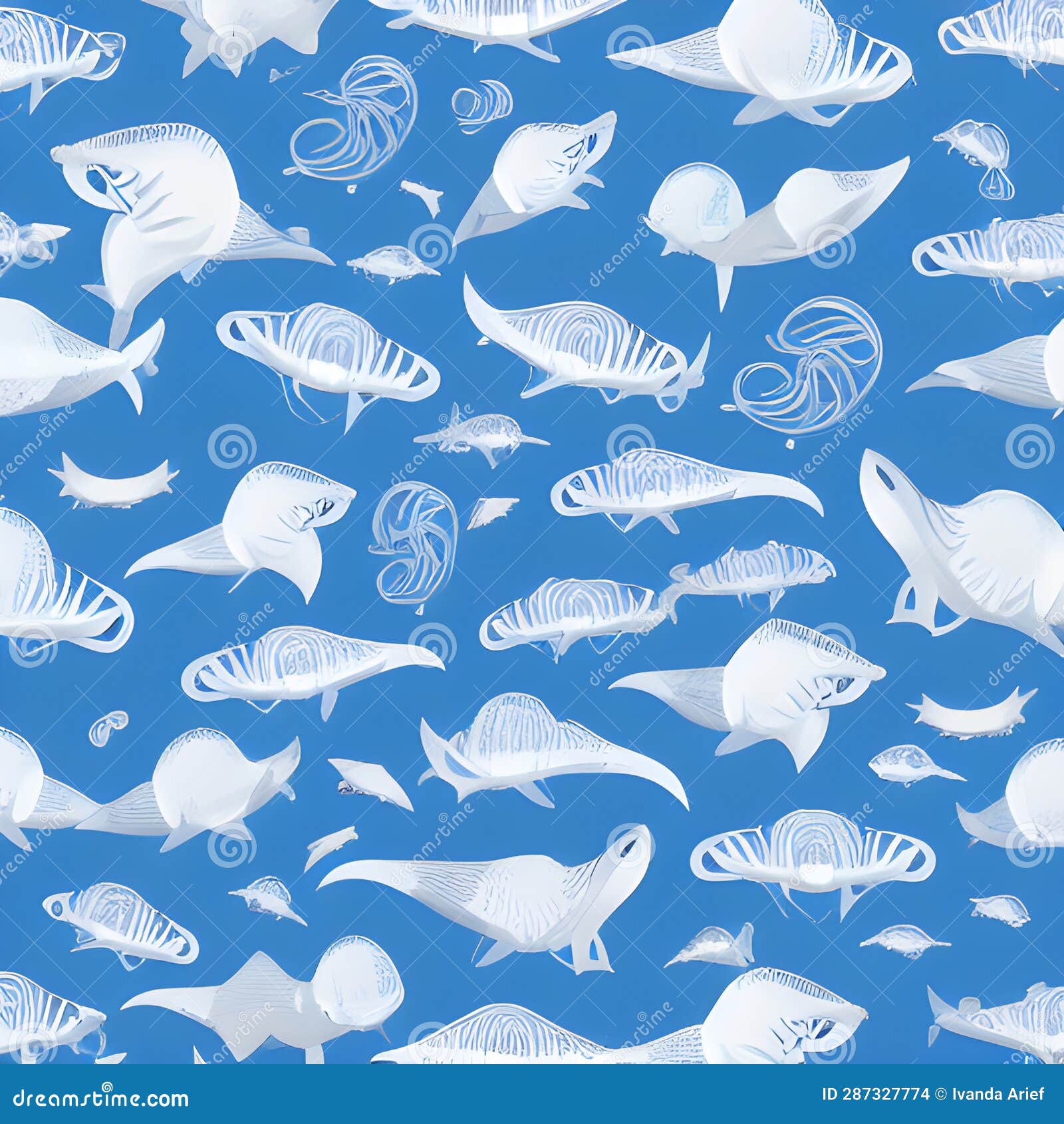 Ocean Draw Abstract Background, Underwater, Random Element Pattern ...