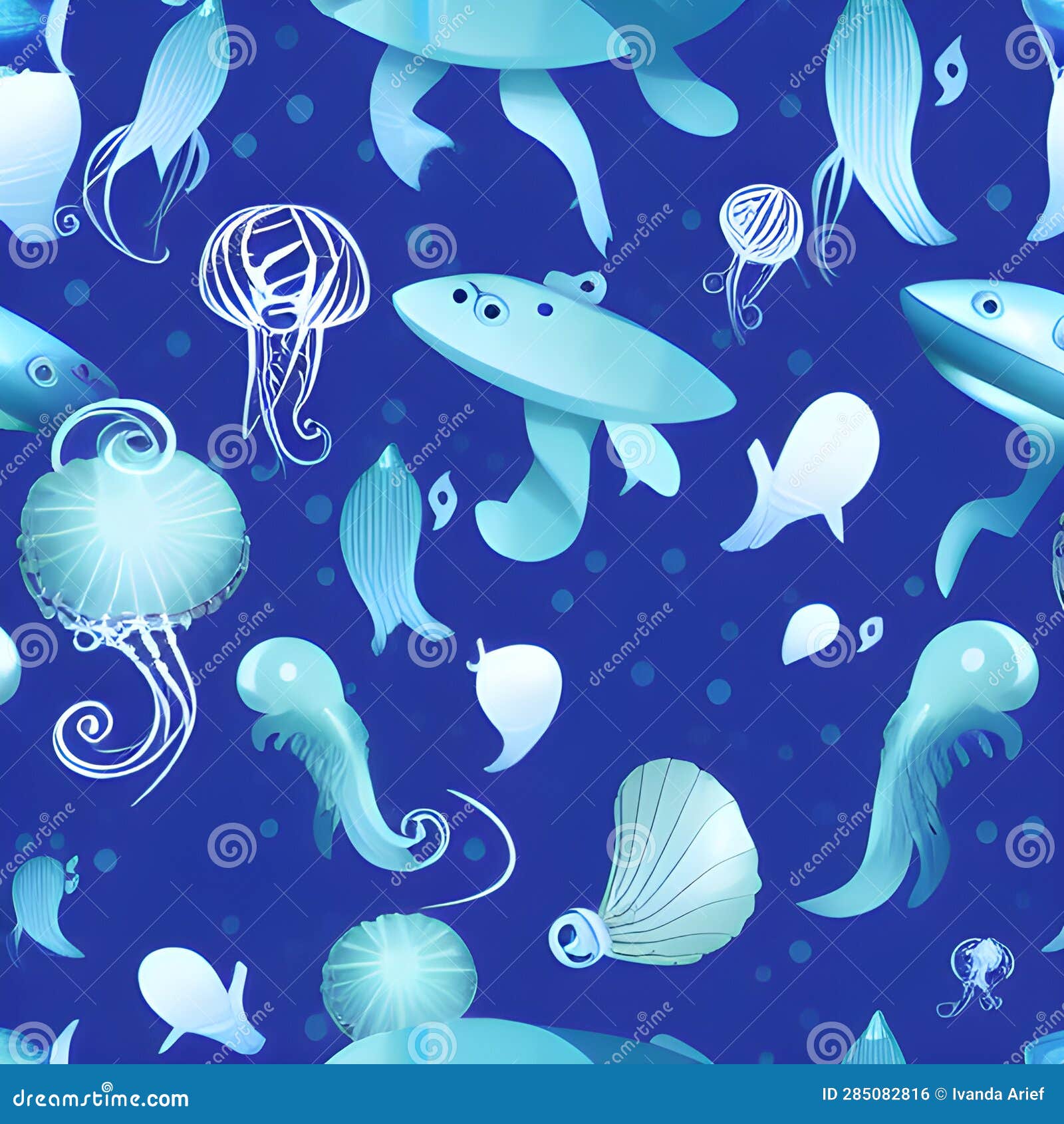 Ocean Draw Random Background, Underwater, Abstract Element Pattern ...