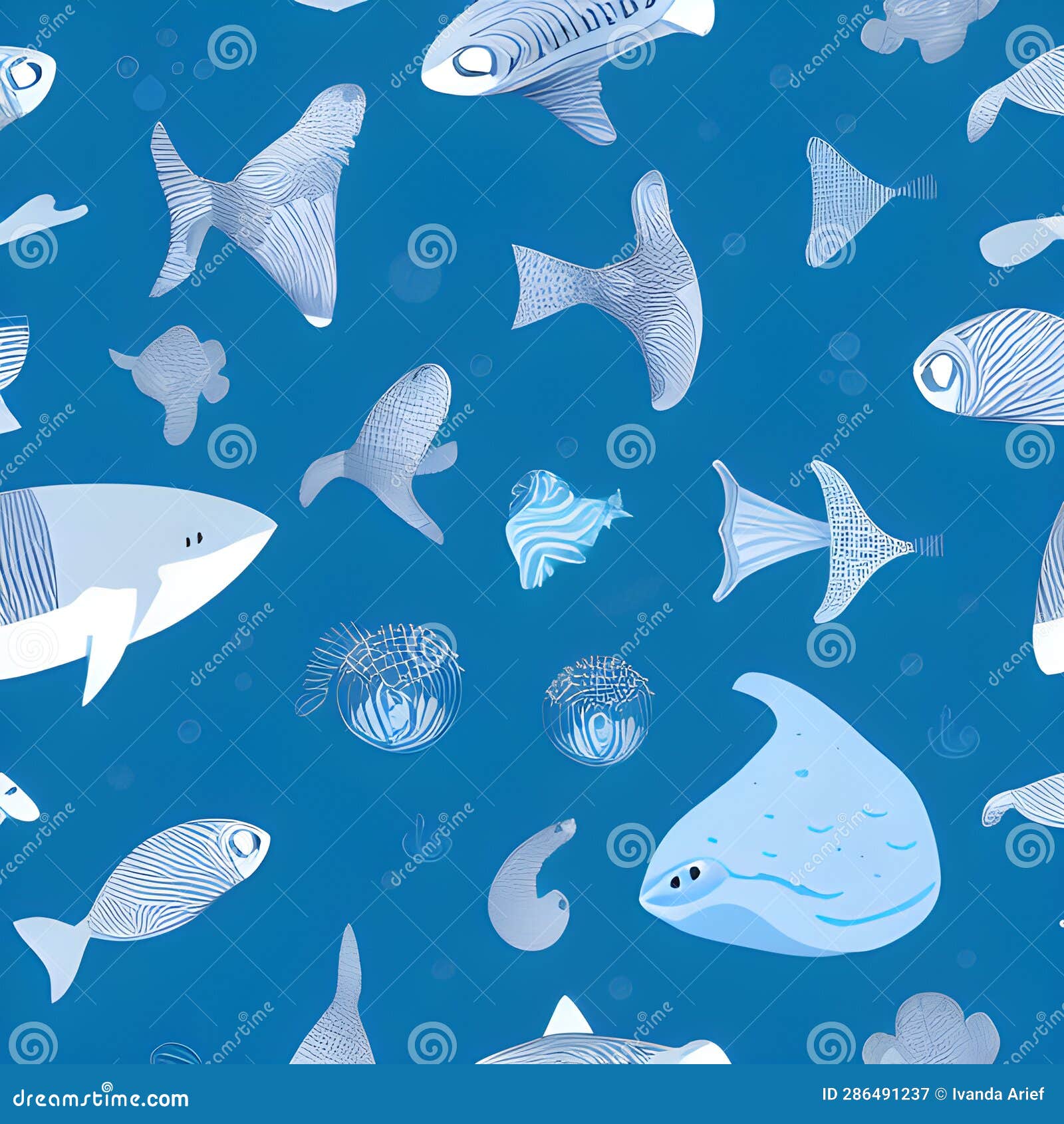 Ocean Draw Random Background, Underwater, Abstract Element Pattern ...