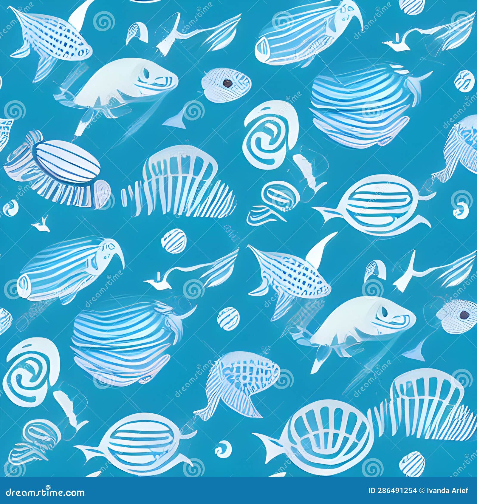 Ocean Draw Random Background, Underwater, Abstract Element Pattern ...