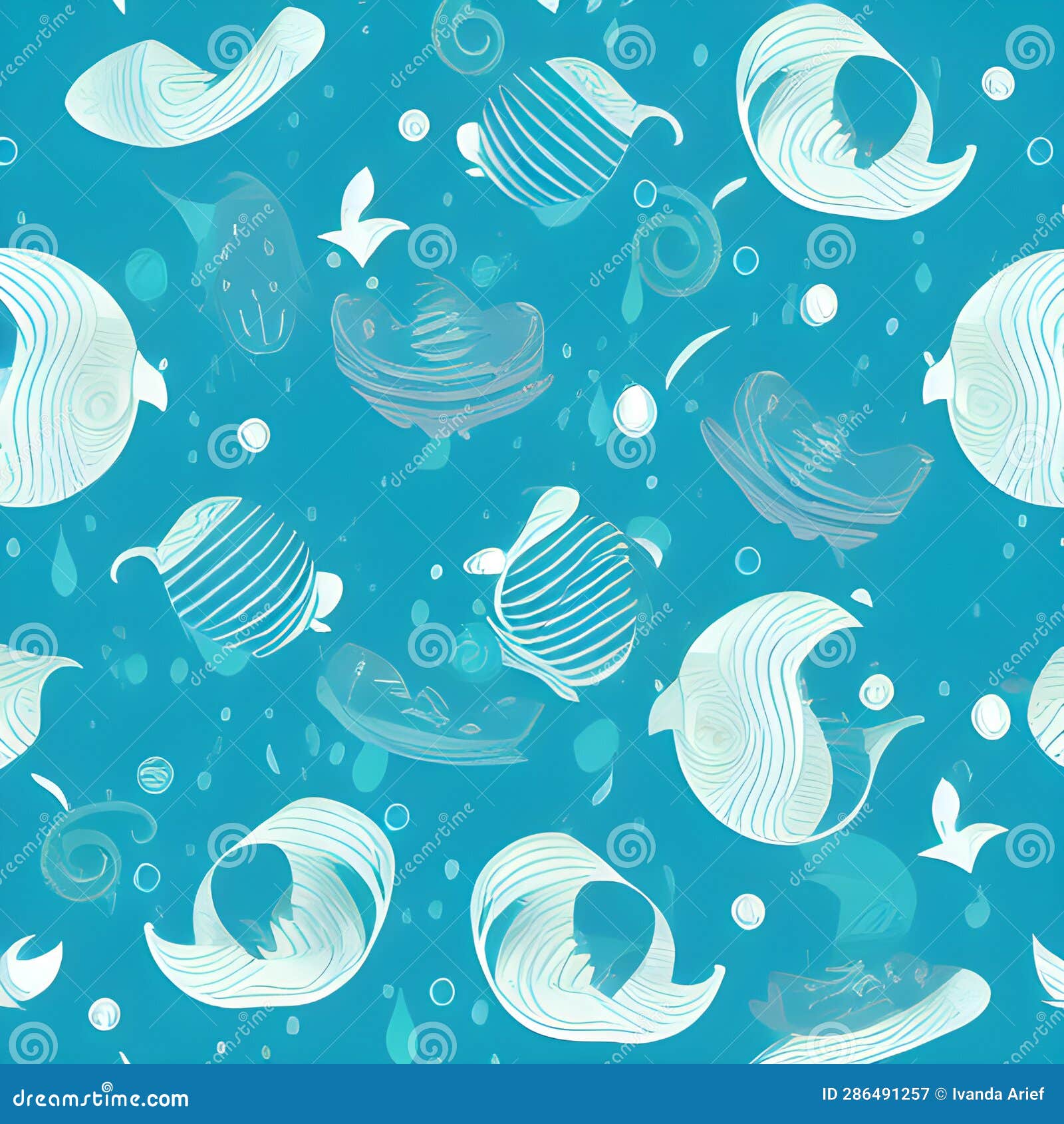 Ocean Draw Random Background, Underwater, Abstract Element Pattern ...