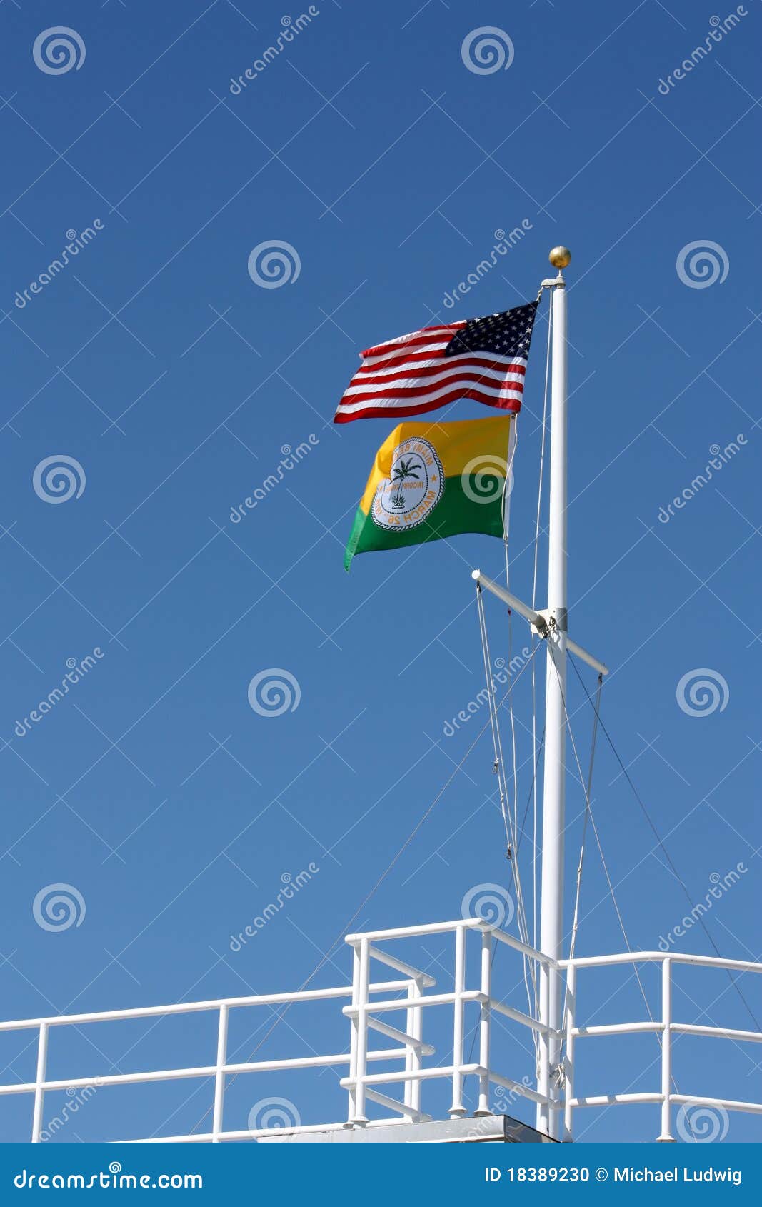 Ocean Drive Flags stock photo. Image of drive, ocean - 18389230