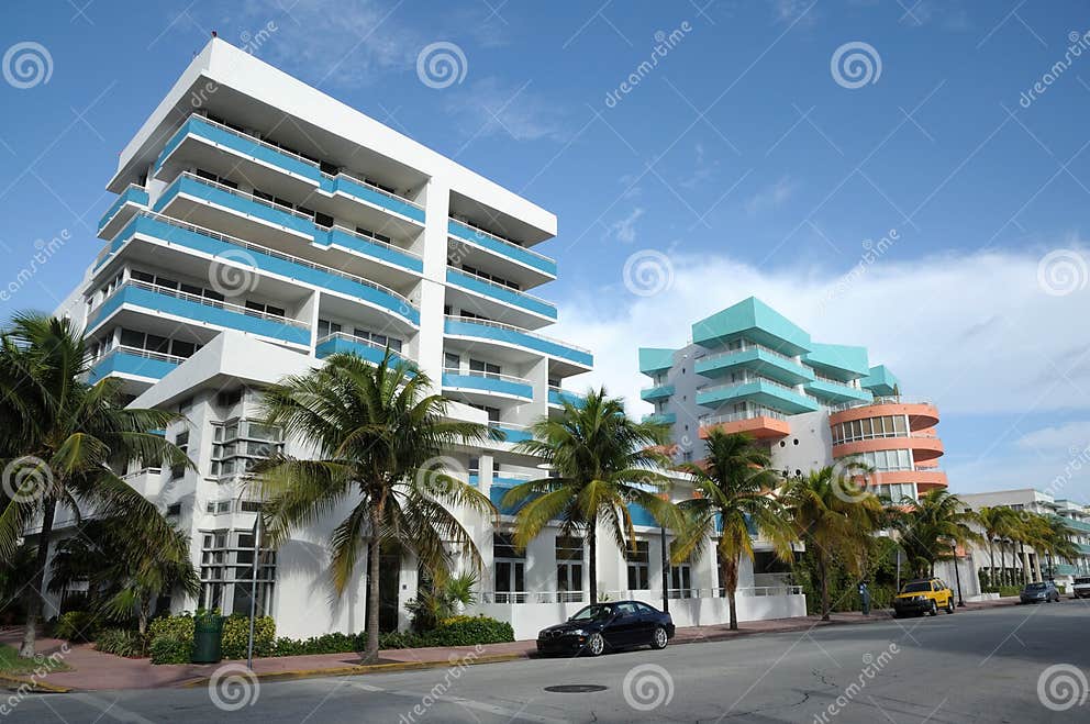 Ocean Drive in Miami stock image. Image of drive, deco - 12010113