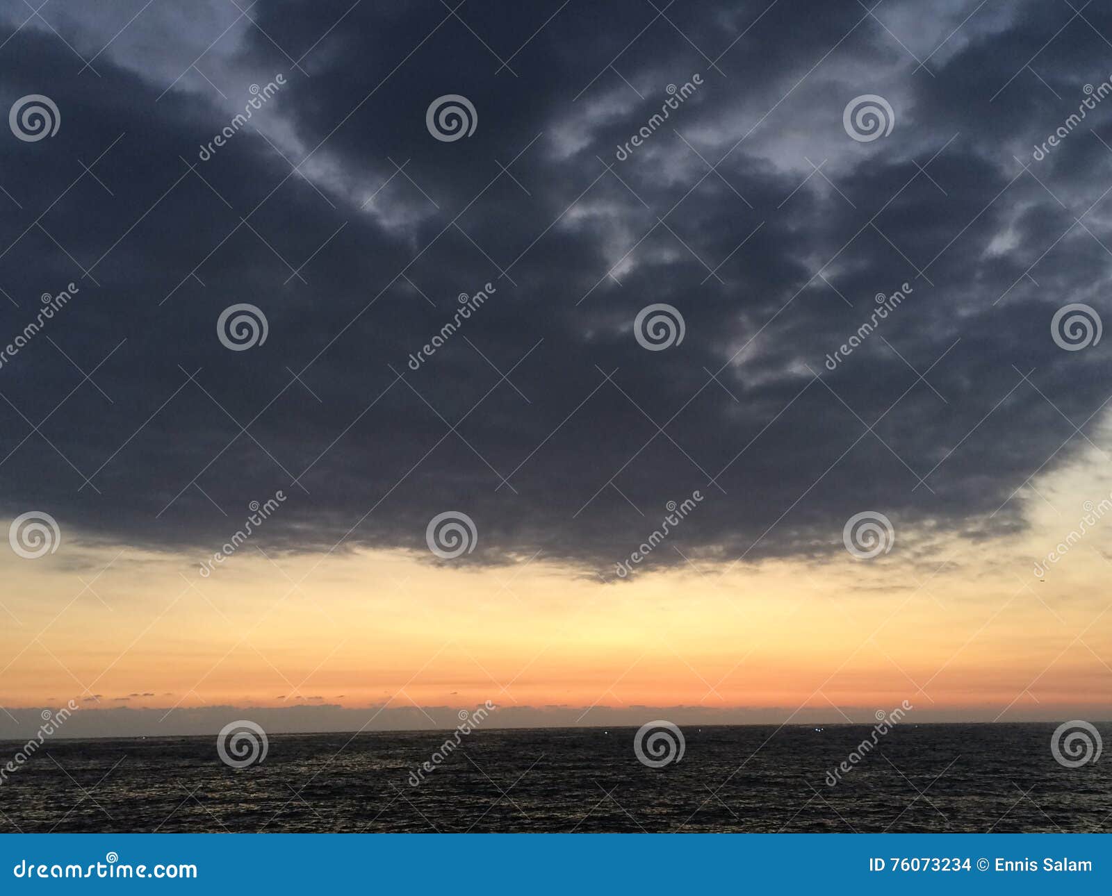 Ocean dusk stock photo. Image of dark, dusk, lebanon - 76073234