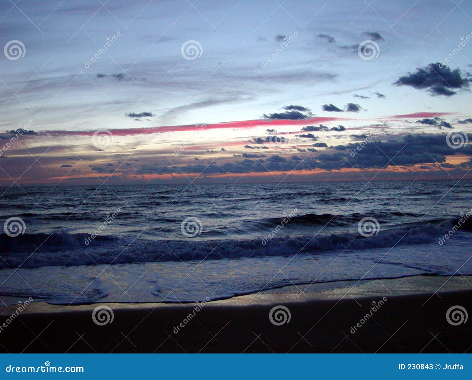 Ocean Early Dawn stock image. Image of sunrise, waves, outer - 230843