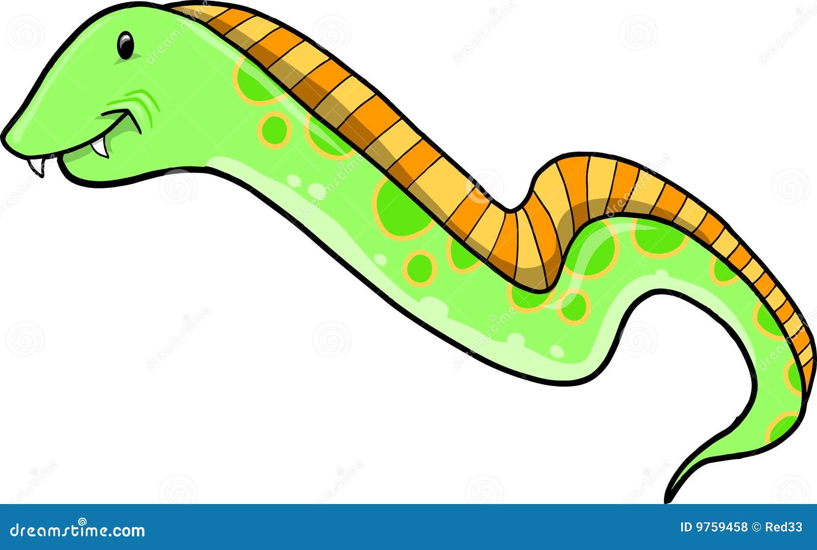 Ocean Eel Vector Illustration Stock Vector - Illustration of dangerous ...