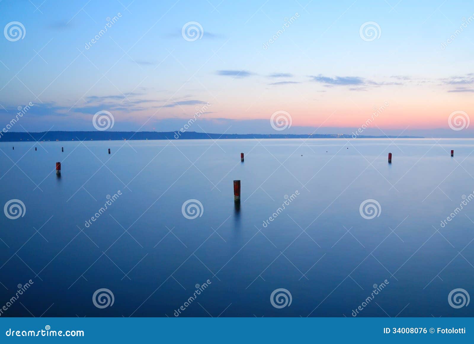 Ocean in the evening stock photo. Image of blue, dusk - 34008076