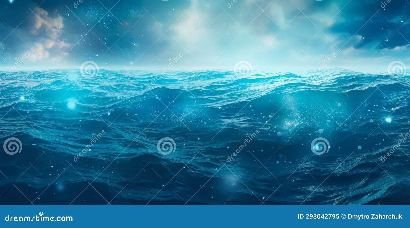 Ocean Filled with Stars and Planets, Where Constellations Mirror the ...