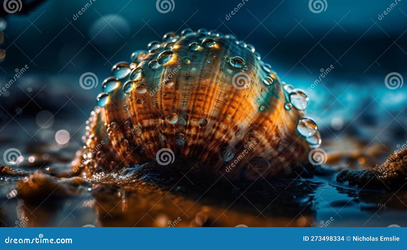 Ocean floor ai generated stock illustration. Illustration of marine ...