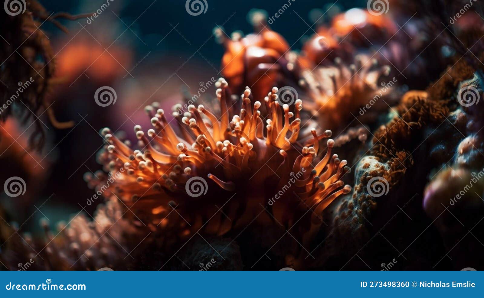 Ocean floor ai generated stock illustration. Illustration of floor ...